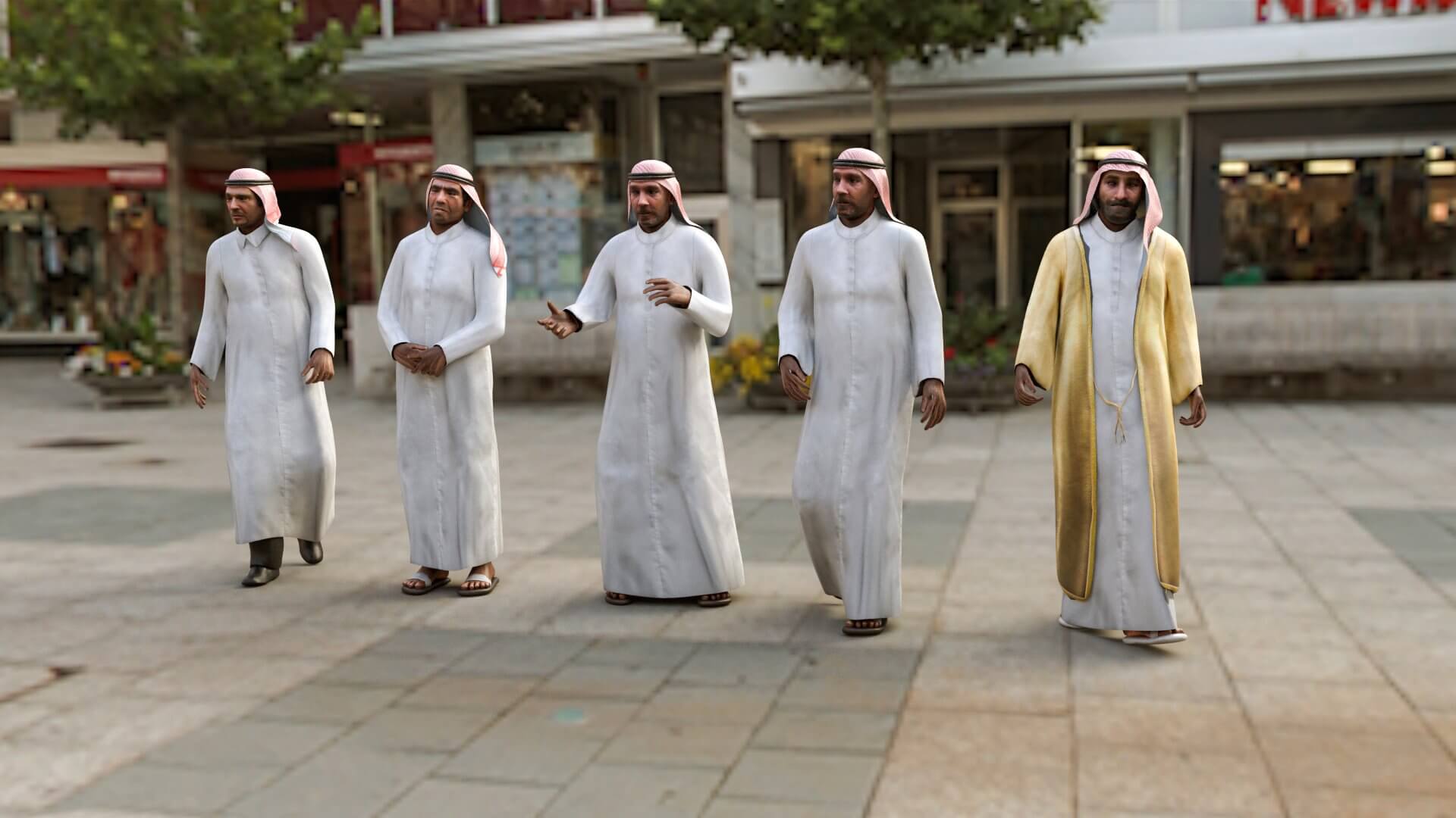 Arab Men Pack - 3D Model by EA09studio