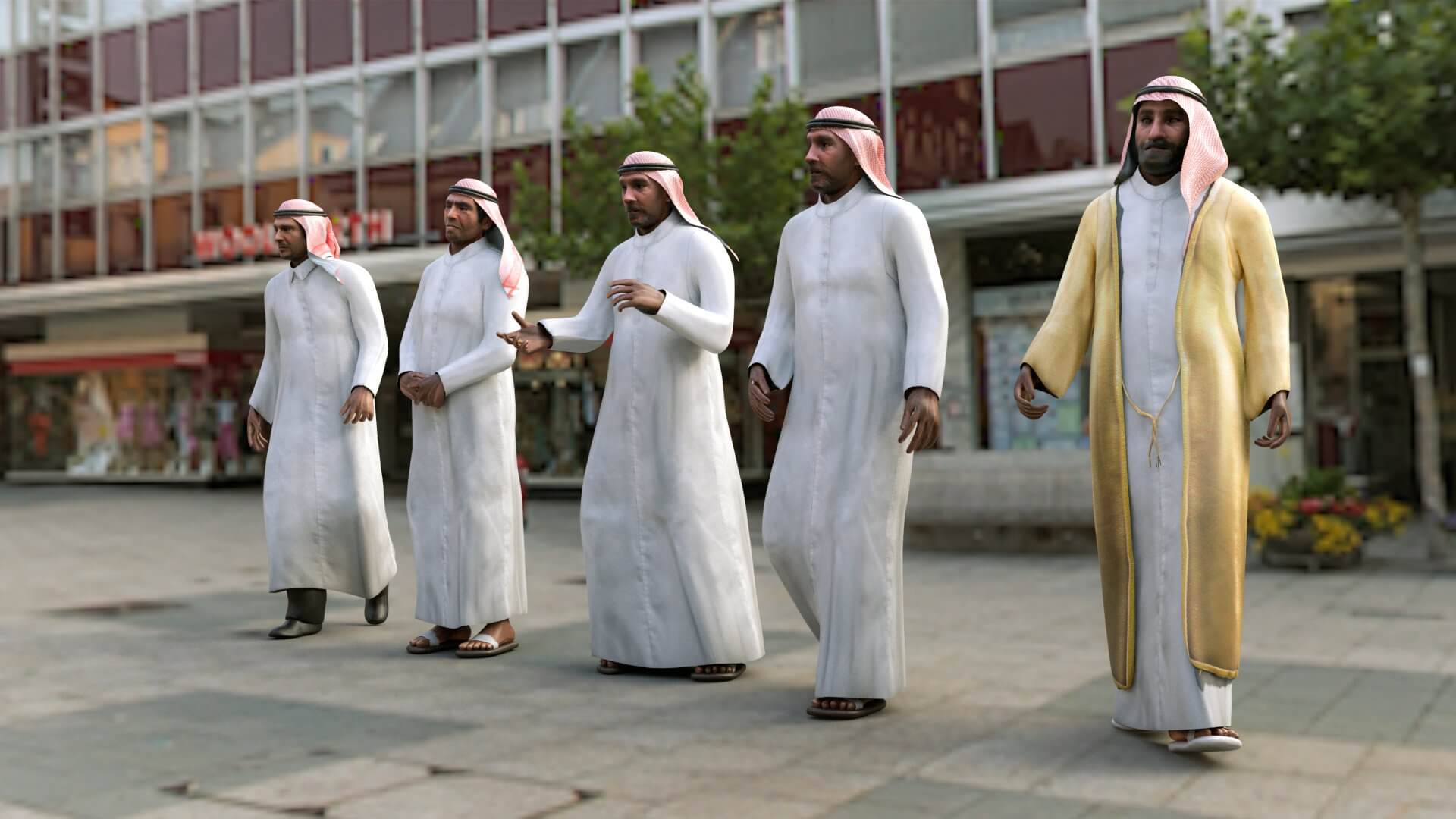 Arab Men Pack - 3D Model by EA09studio