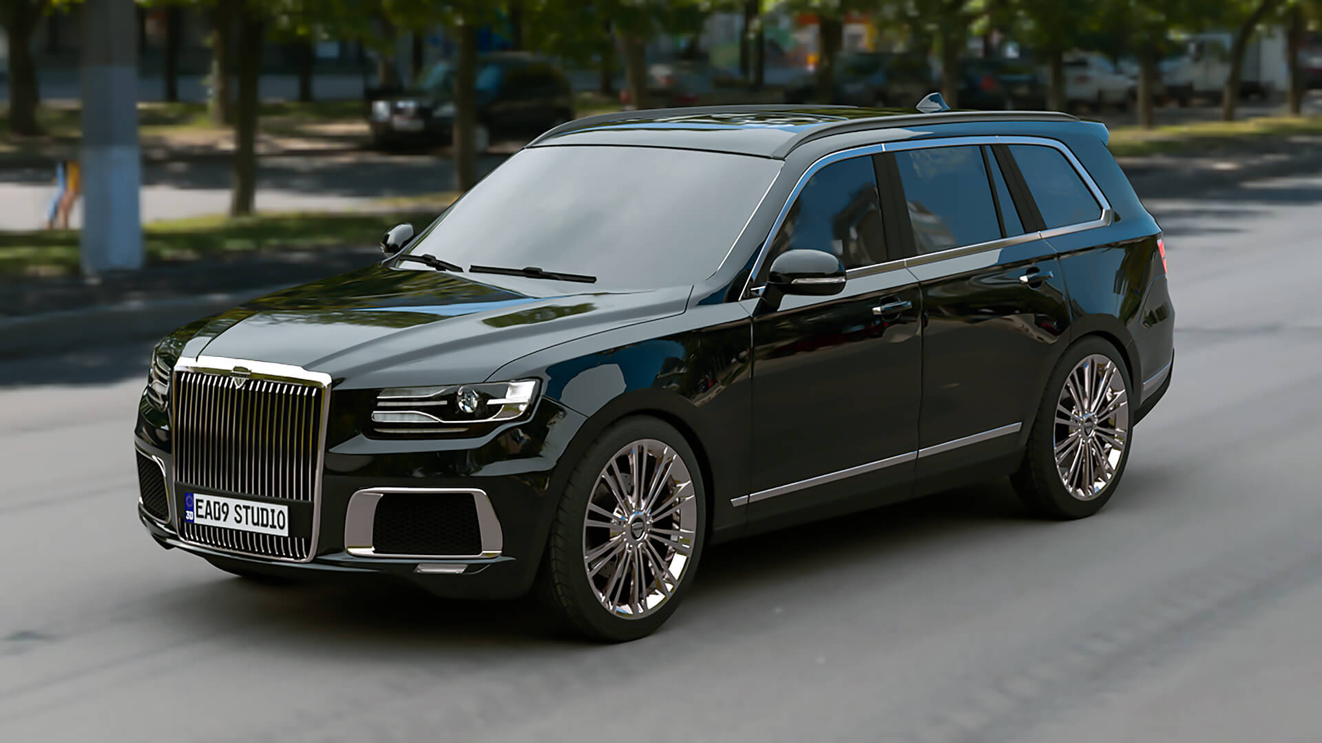 Aurus Komendant 2024 - 3D Model by EA09studio