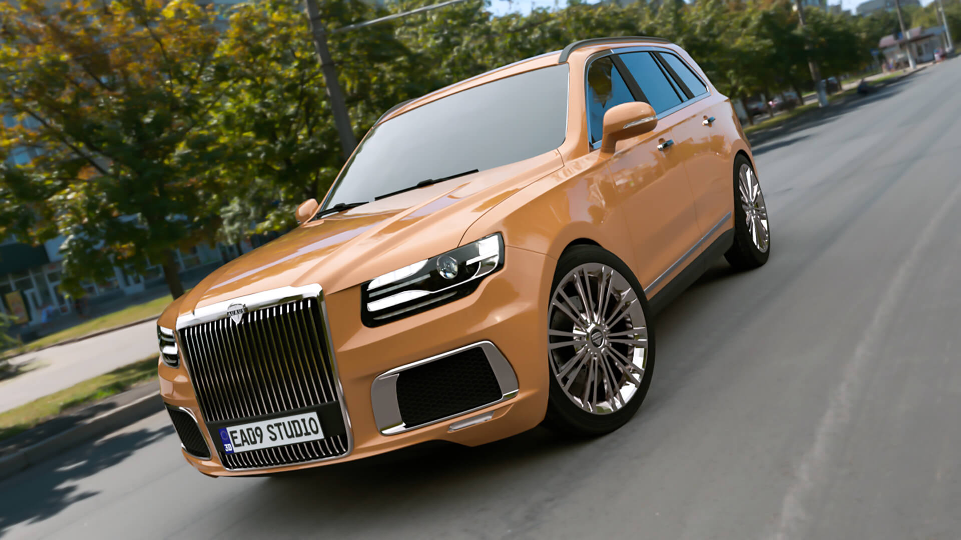 Aurus Komendant 2024 - 3D Model by EA09studio