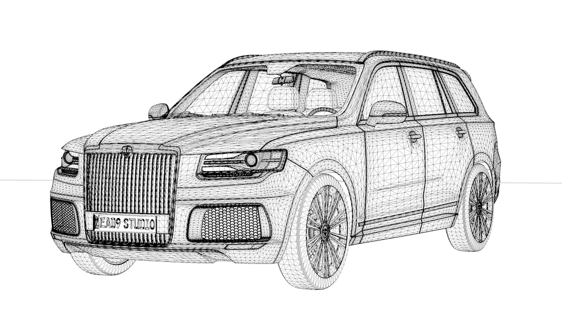 Aurus Komendant 2024 - 3D Model by EA09studio