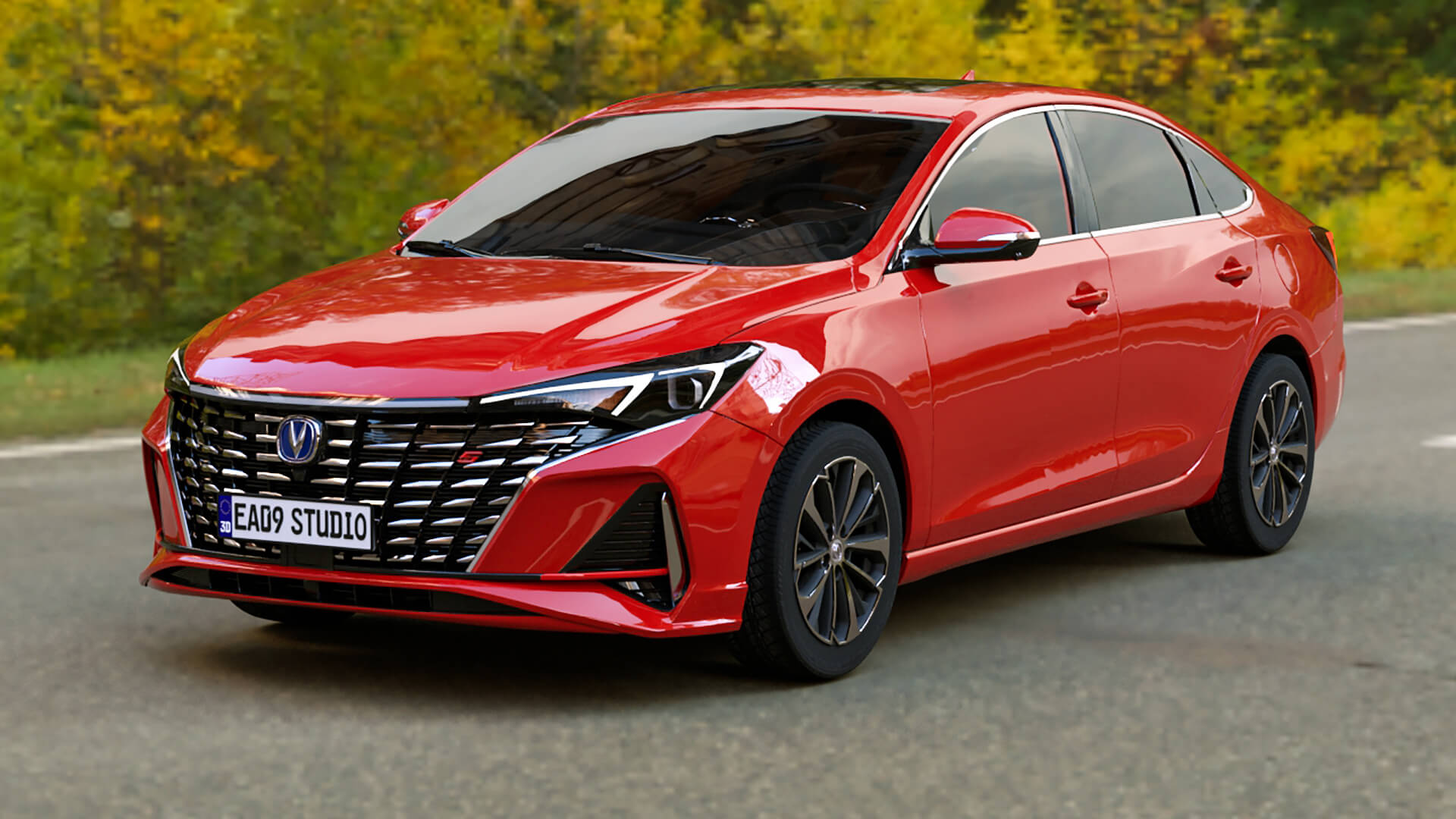 Changan Eado Plus 2023 - 3D Model by EA09studio