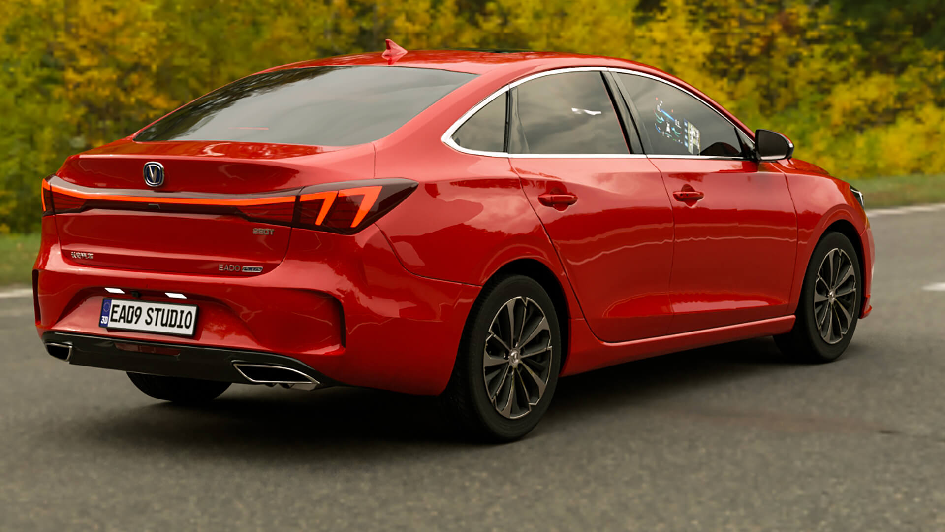 Changan Eado Plus 2023 - 3D Model by EA09studio