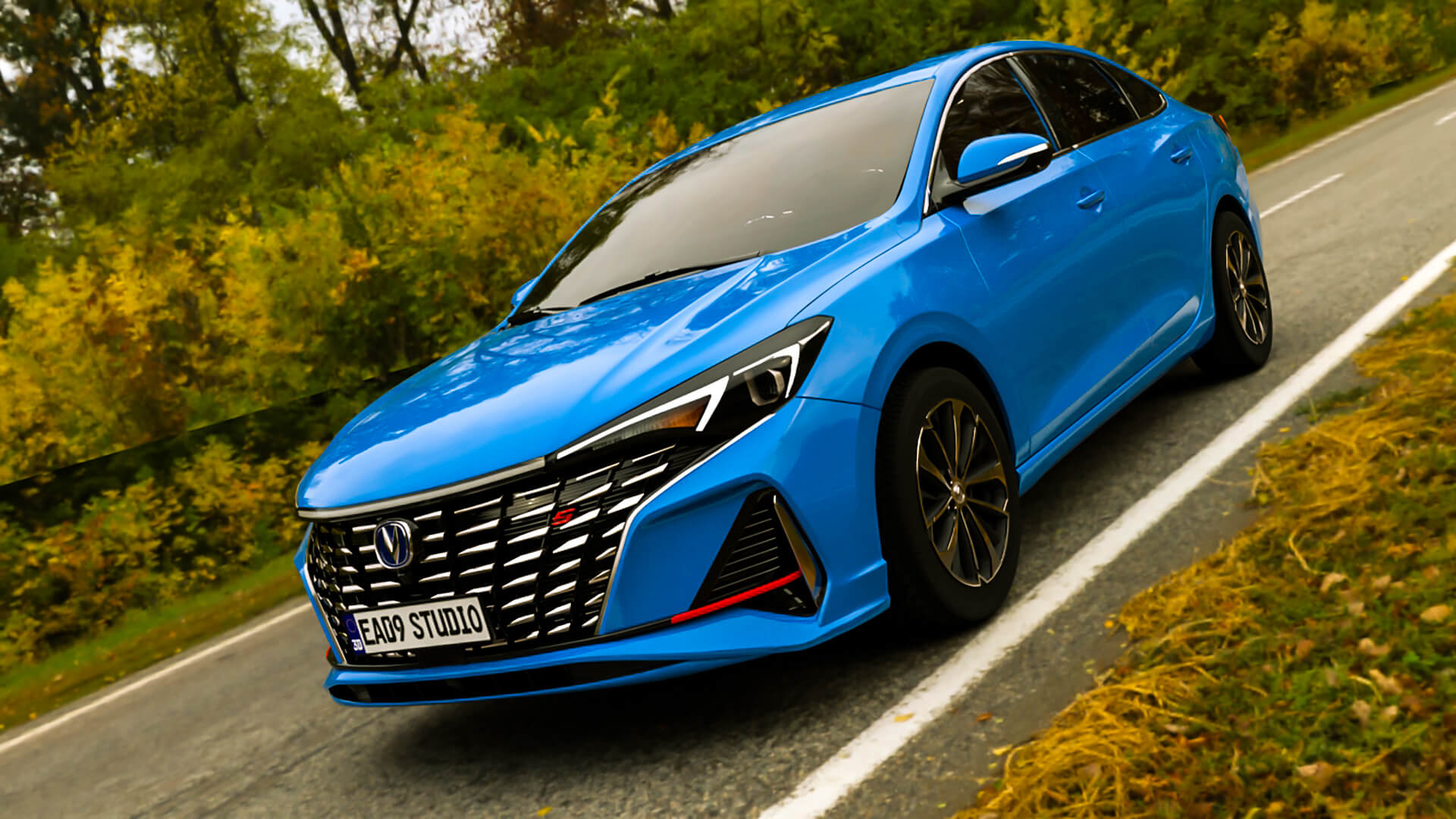 Changan Eado Plus 2023 - 3D Model by EA09studio