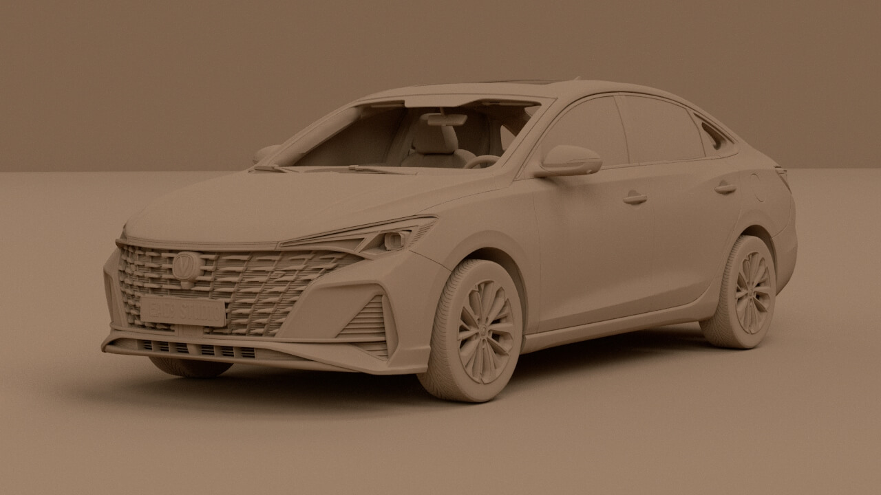 Changan Eado Plus 2023 - 3D Model by EA09studio