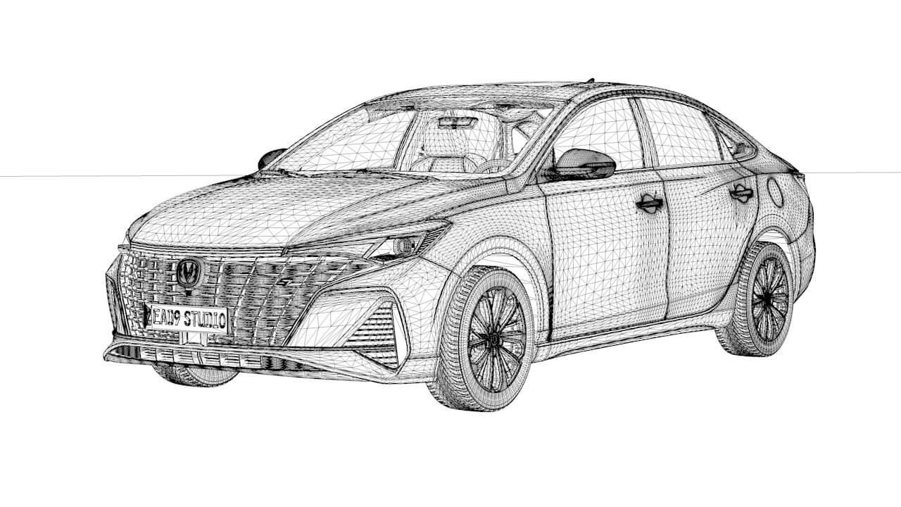 Changan Eado Plus 2023 - 3D Model by EA09studio