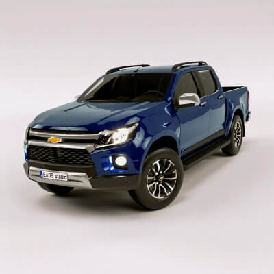 Chevrolet S10 2022 - 3D Model by EA09studio