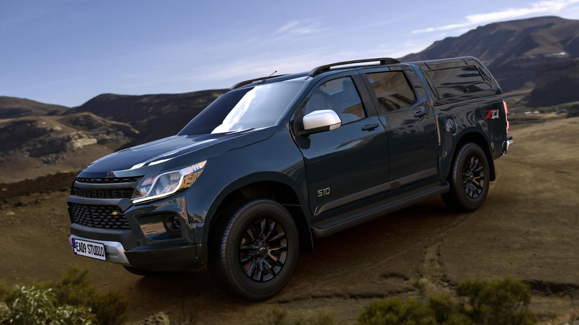 2022 Chevrolet S10 High Country - 3D Model by EA09studio