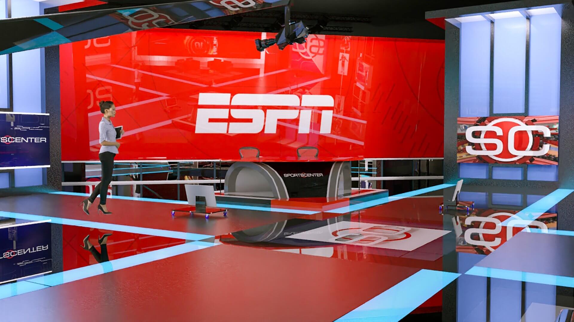 ESPN Sportcenter Studio - 3D Model by EA09studio