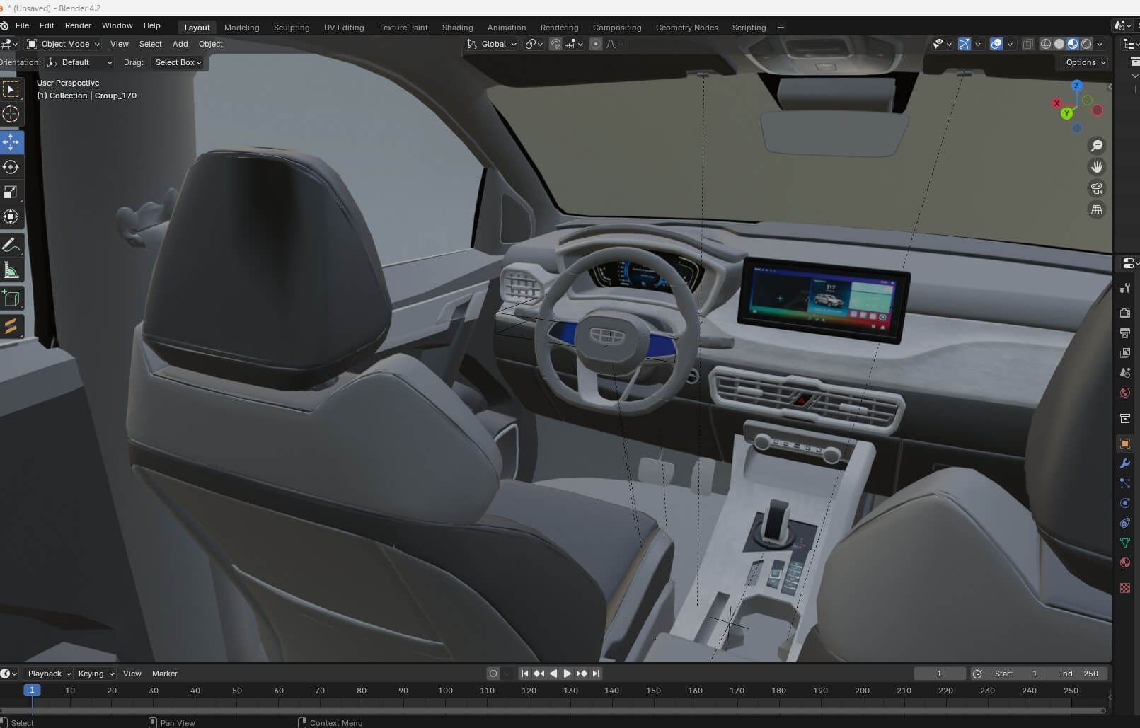 Geely Coolray - 3D Model by EA09studio