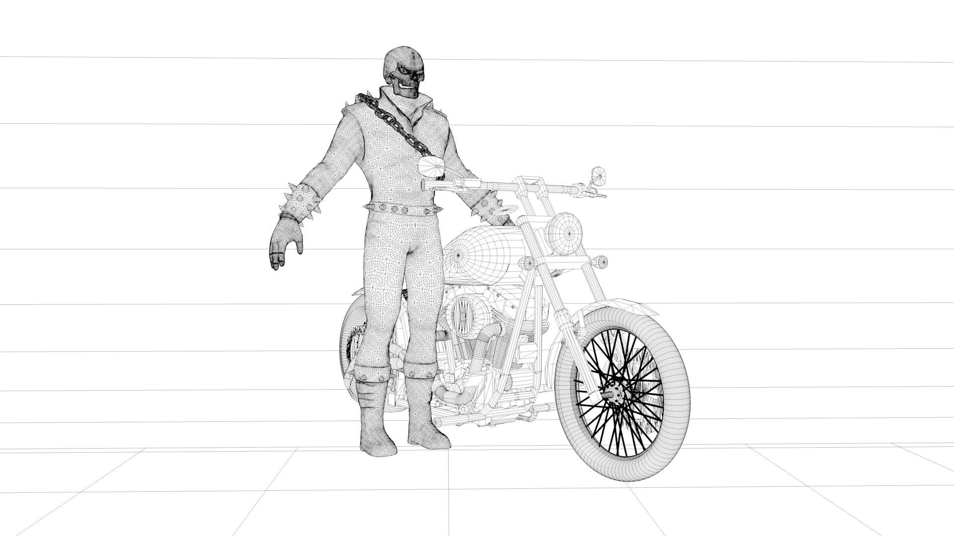 Ghost Rider - 3D Model by EA09studio