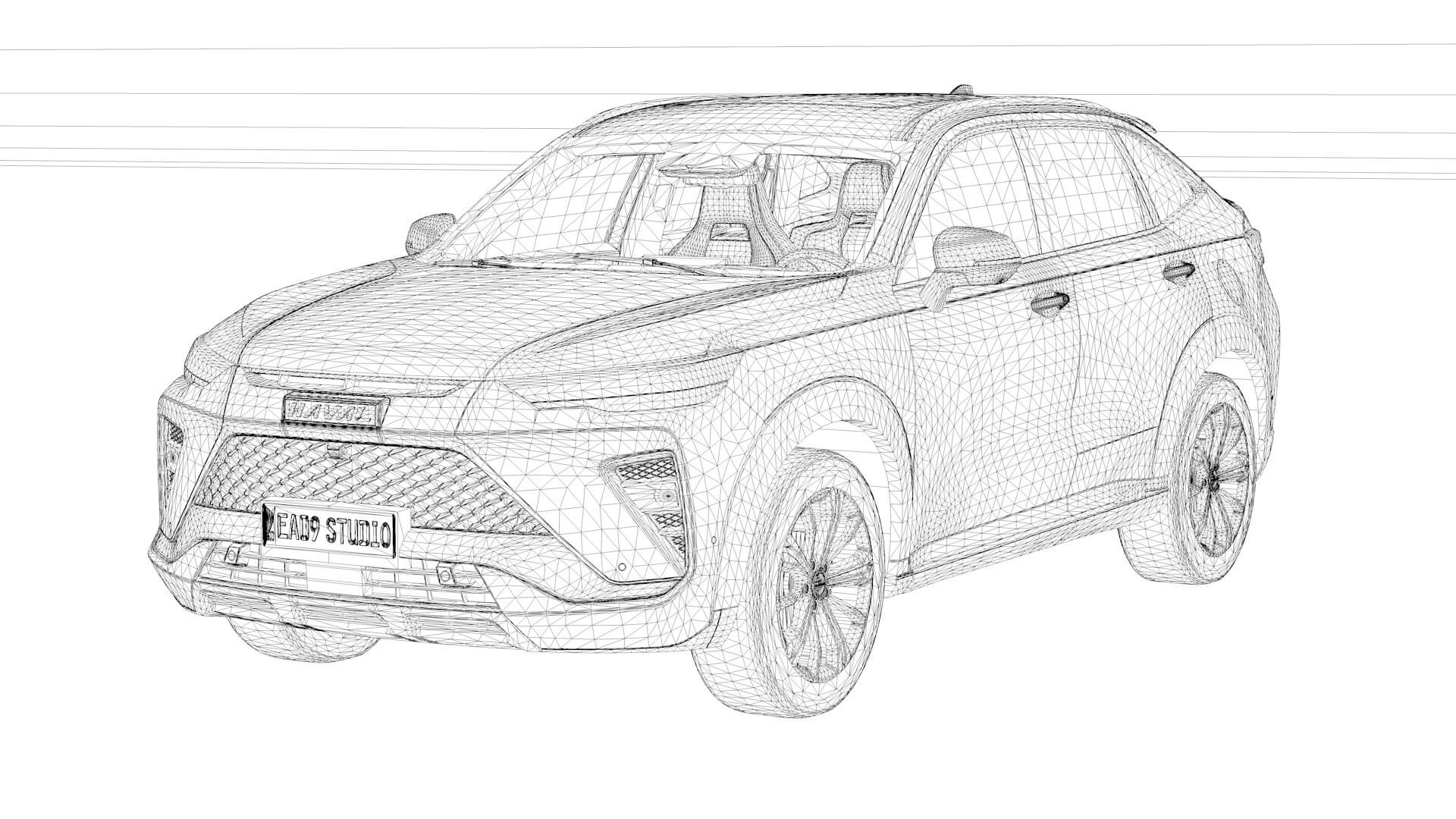Haval H6 GT 2024 - 3D Model by EA09studio