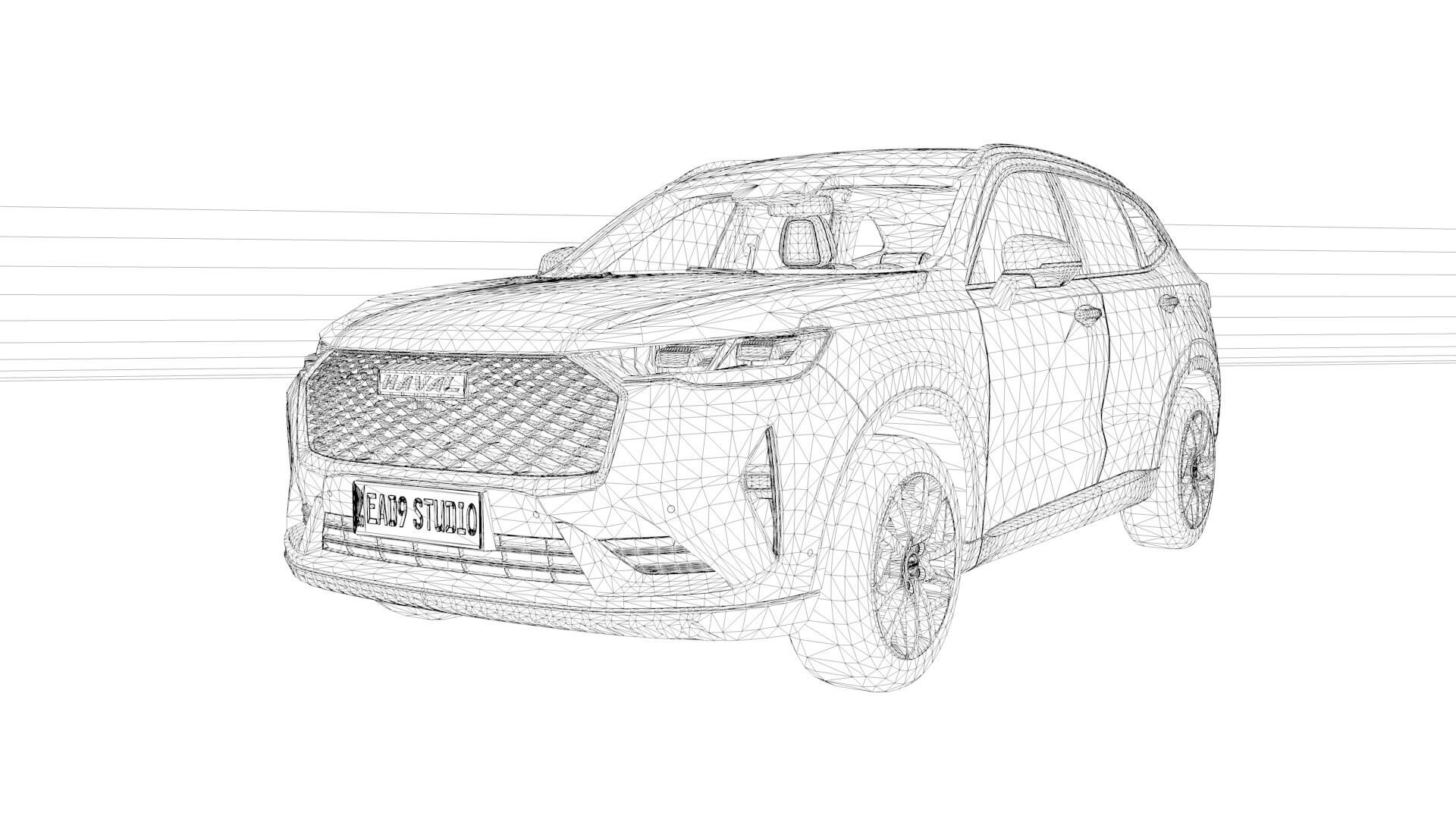 Haval H6 Hybrid 2022 - 3D Model by EA09studio