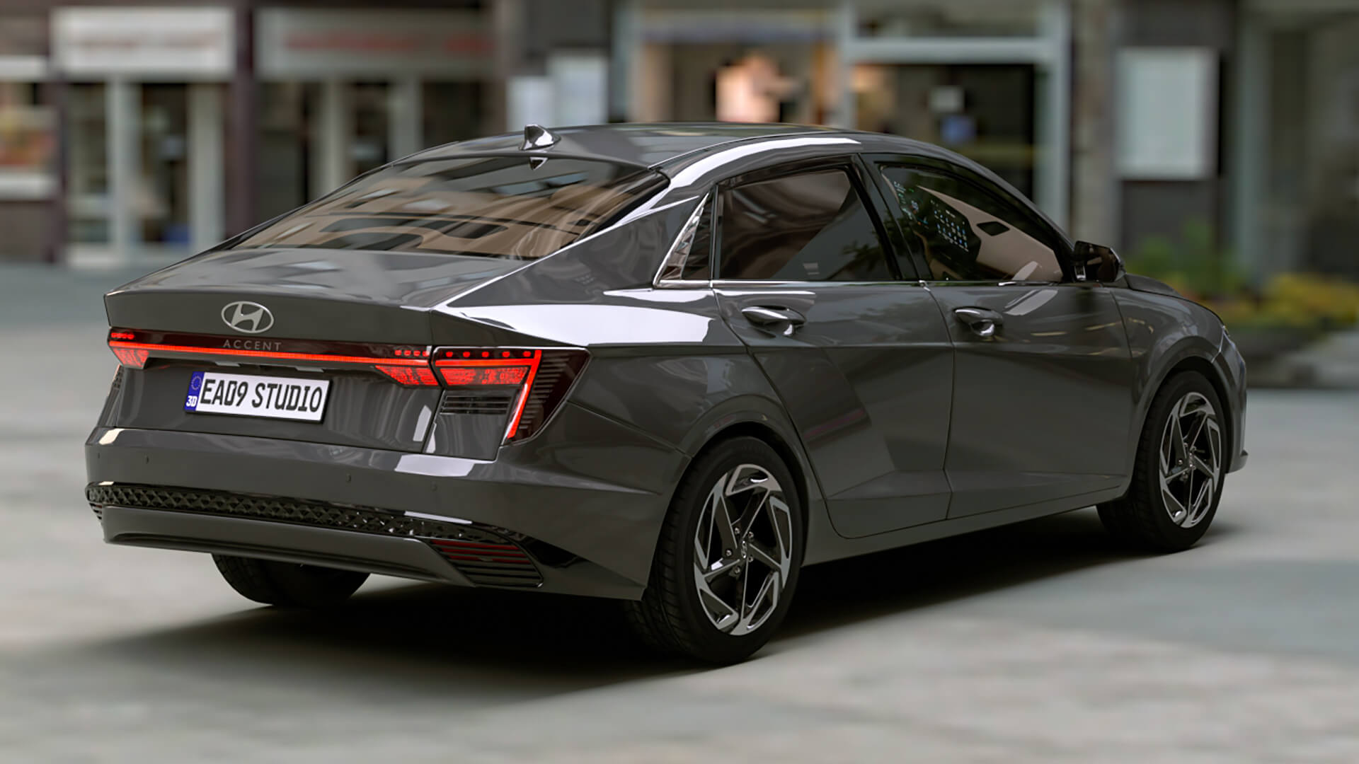 Hyundai Accent 2024 - 3D Model by EA09studio
