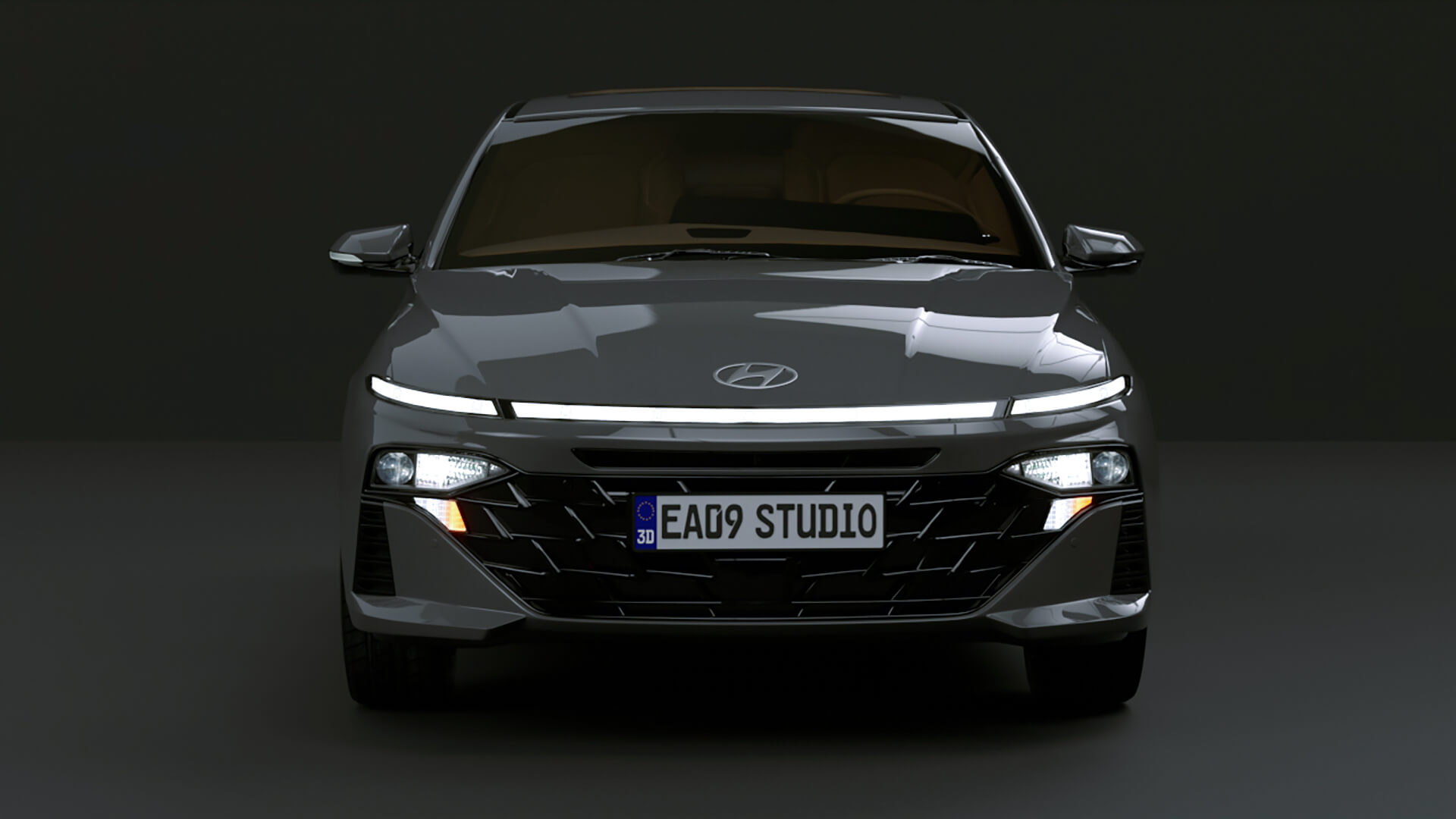 Hyundai Accent 2024 - 3D Model by EA09studio