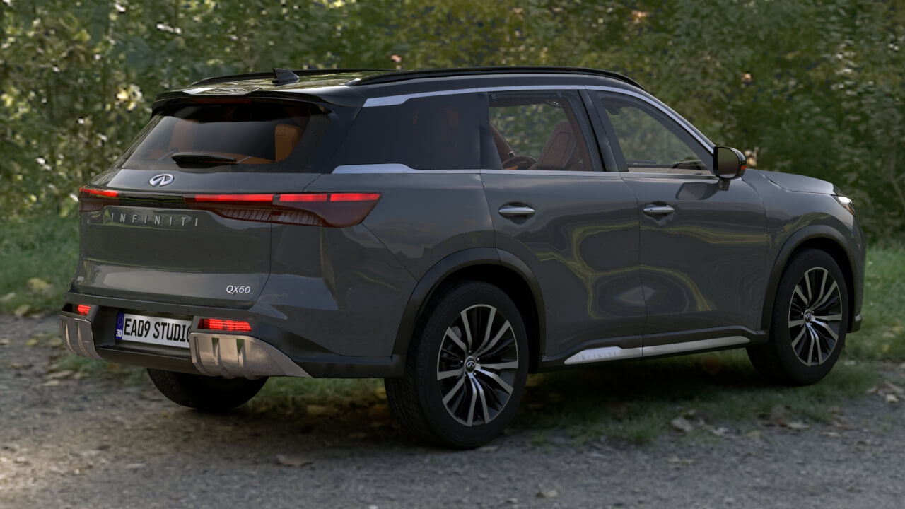 Infiniti QX60 2023 - 3D Model by EA09studio