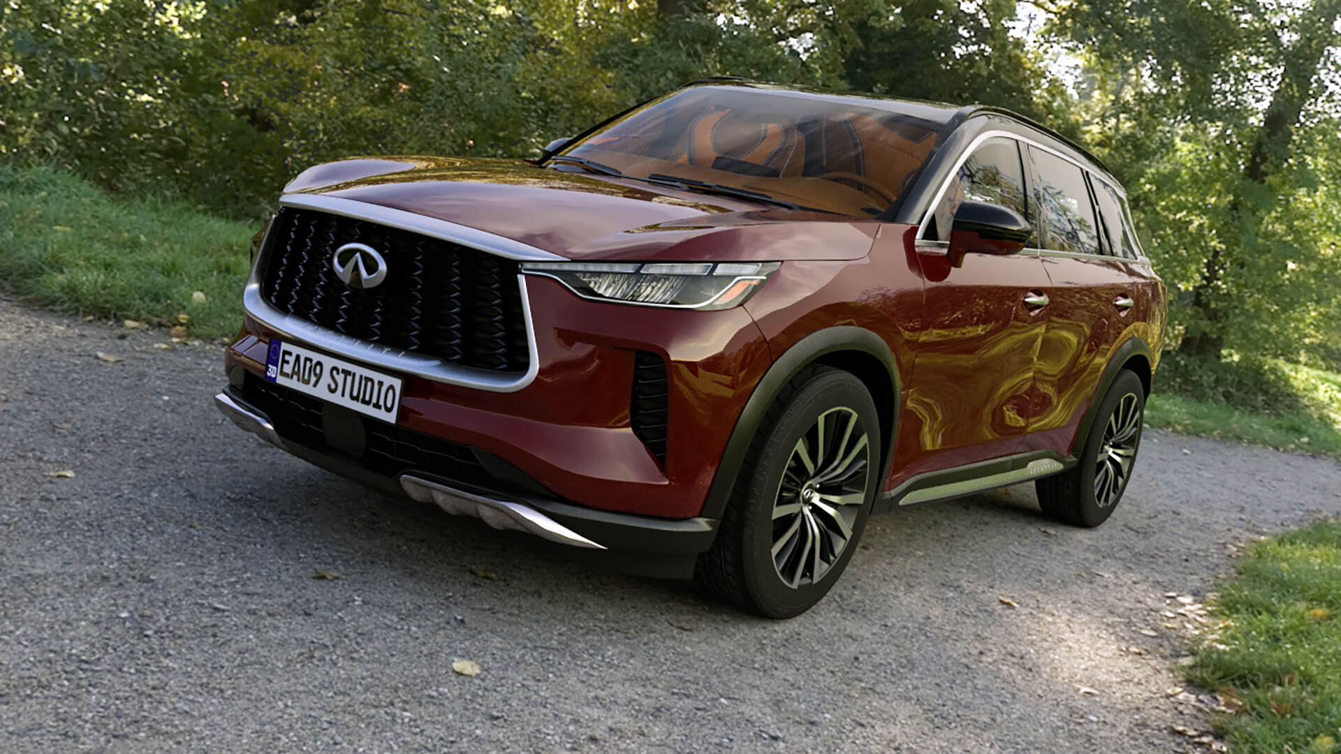 Infiniti QX60 2023 - 3D Model by EA09studio