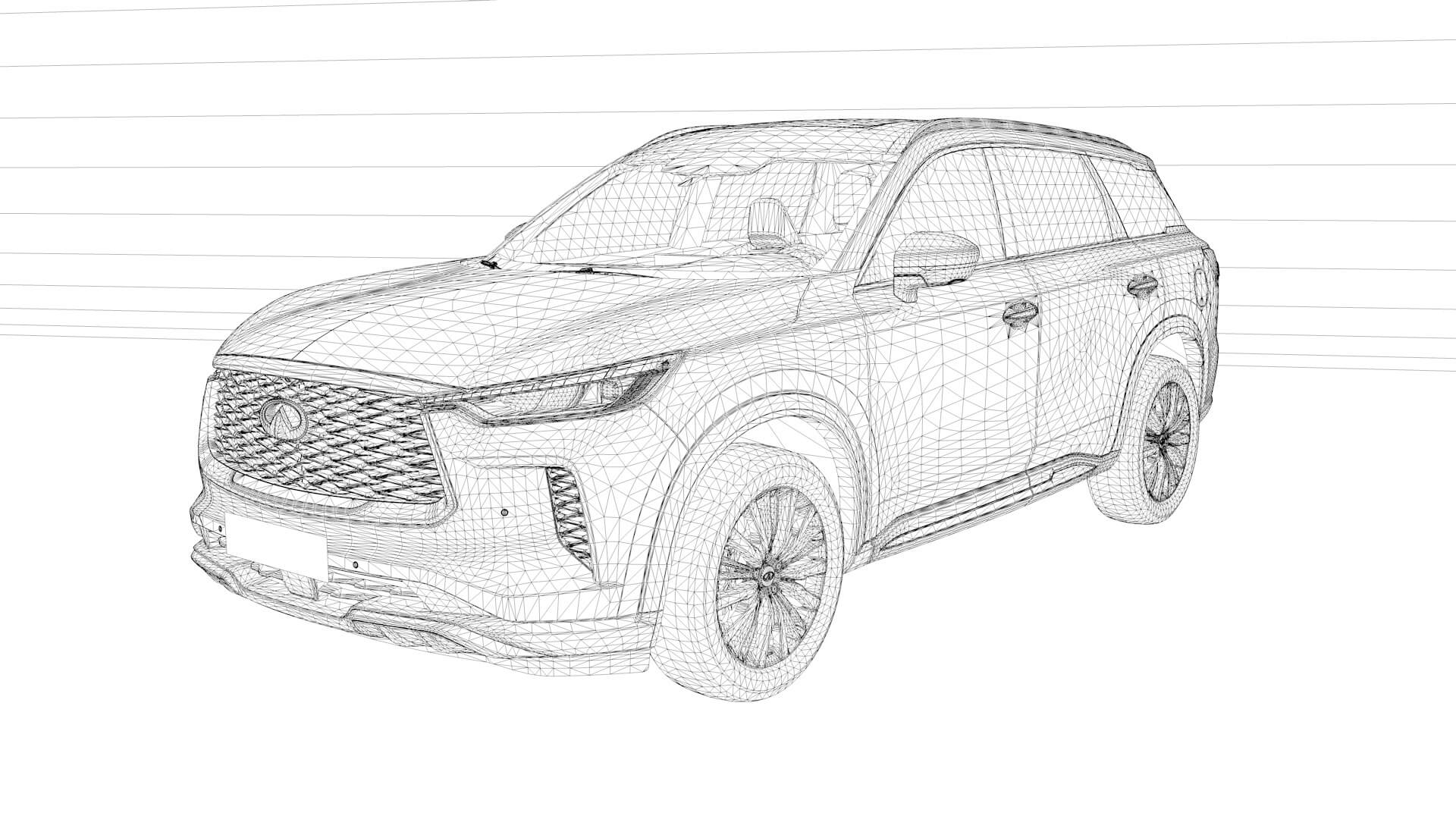 Infiniti QX60 2023 - 3D Model by EA09studio