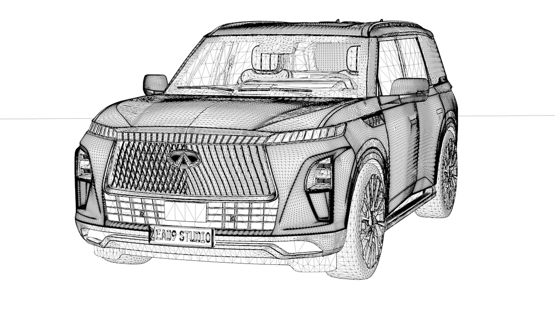 INFINITI QX80 AUTOGRAPH 2025 - 3D Model by EA09studio