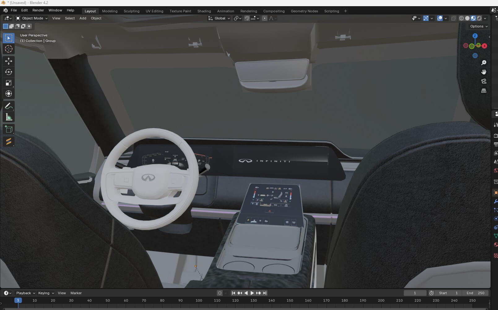 INFINITI QX80 AUTOGRAPH 2025 - 3D Model by EA09studio