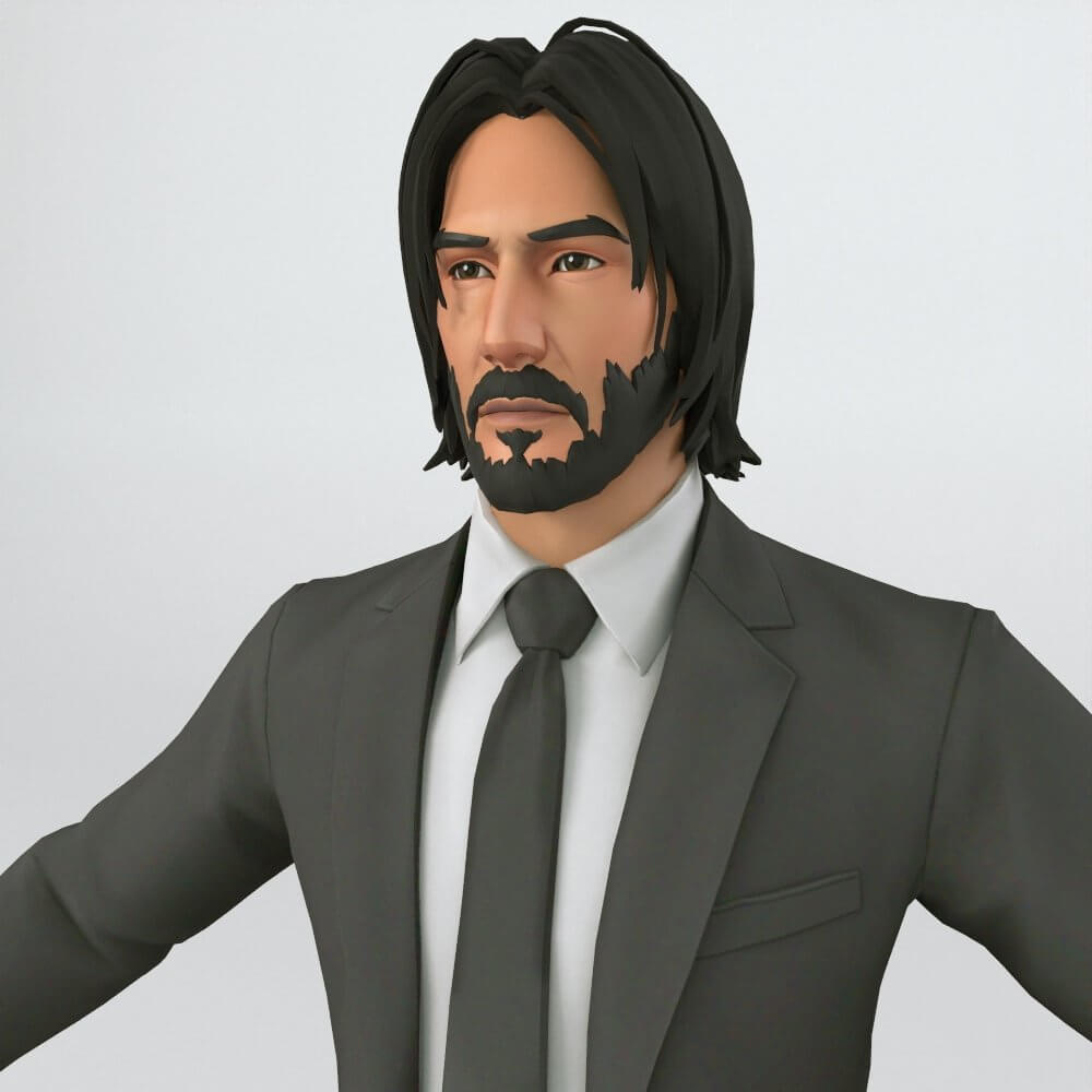 John Wick - 3D Model by EA09studio