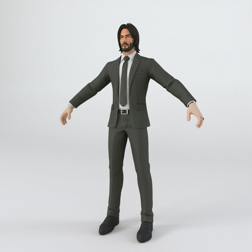 John Wick - 3D Model by EA09studio