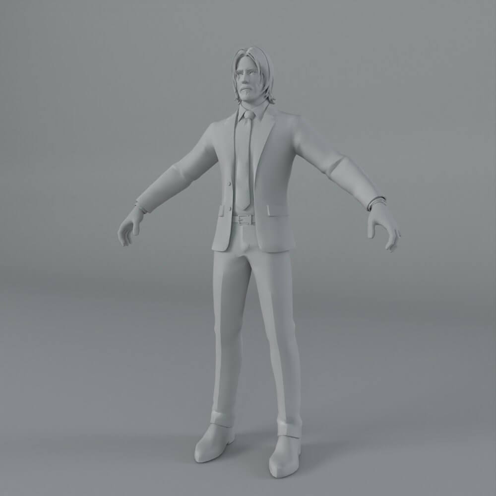 John Wick - 3D Model by EA09studio