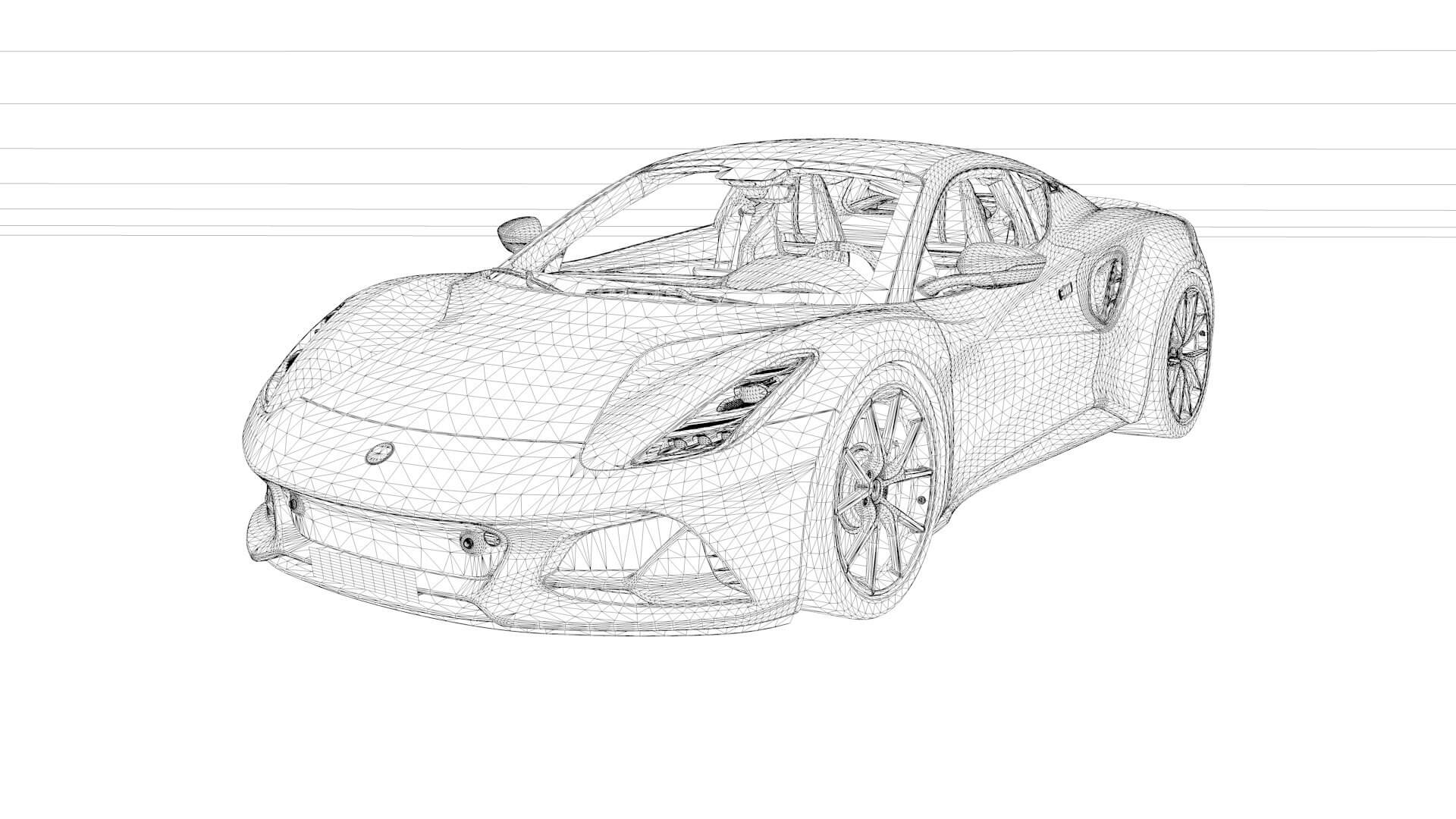 Lotus Emira V6 2022 - 3D Model by EA09studio