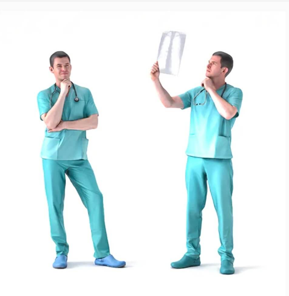 Medical Doctor Person - 3D Model by EA09studio