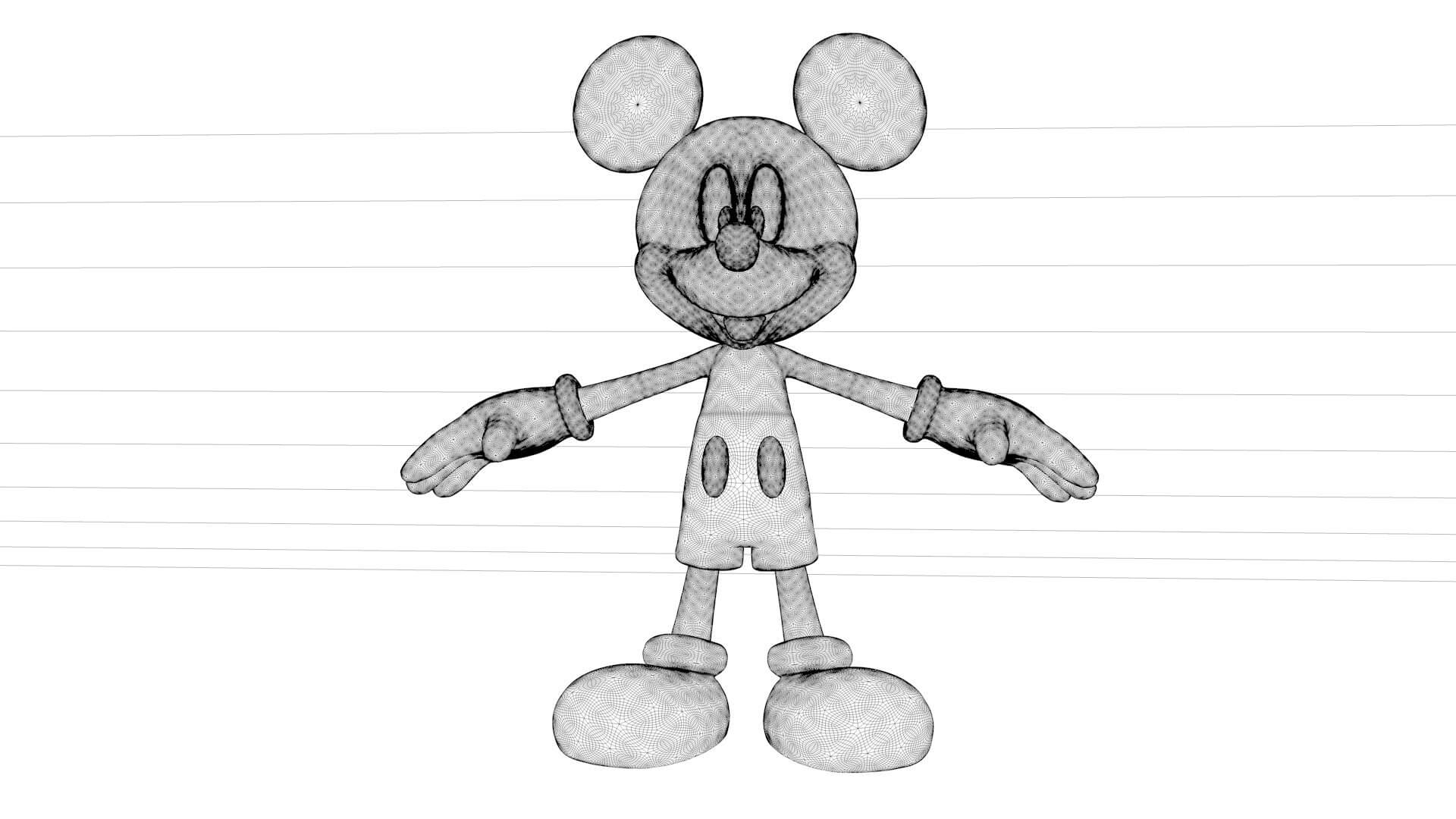 Mickey Mouse - 3D Model by EA09studio