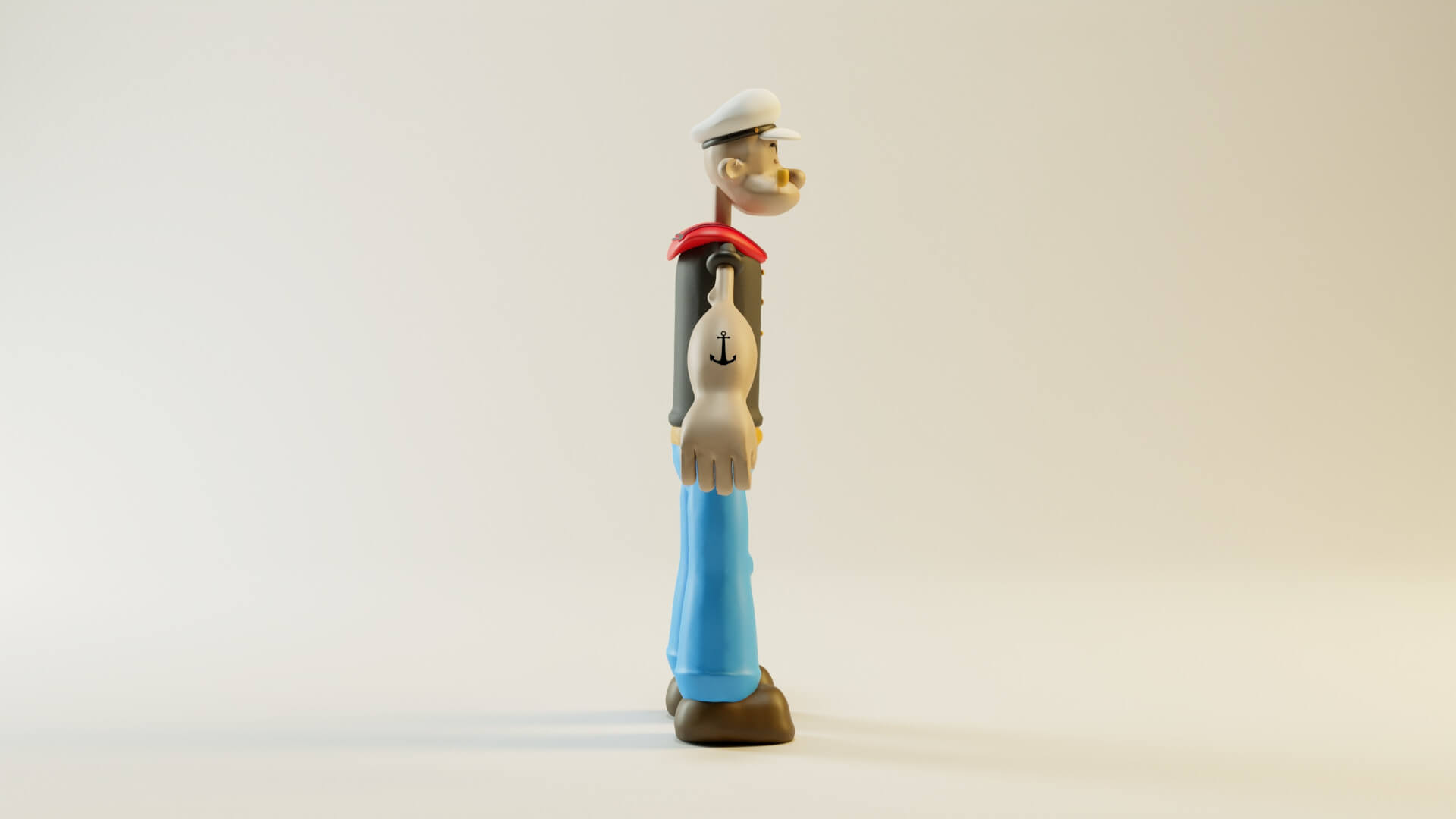 Popeye Cartoon - 3D Model by EA09studio