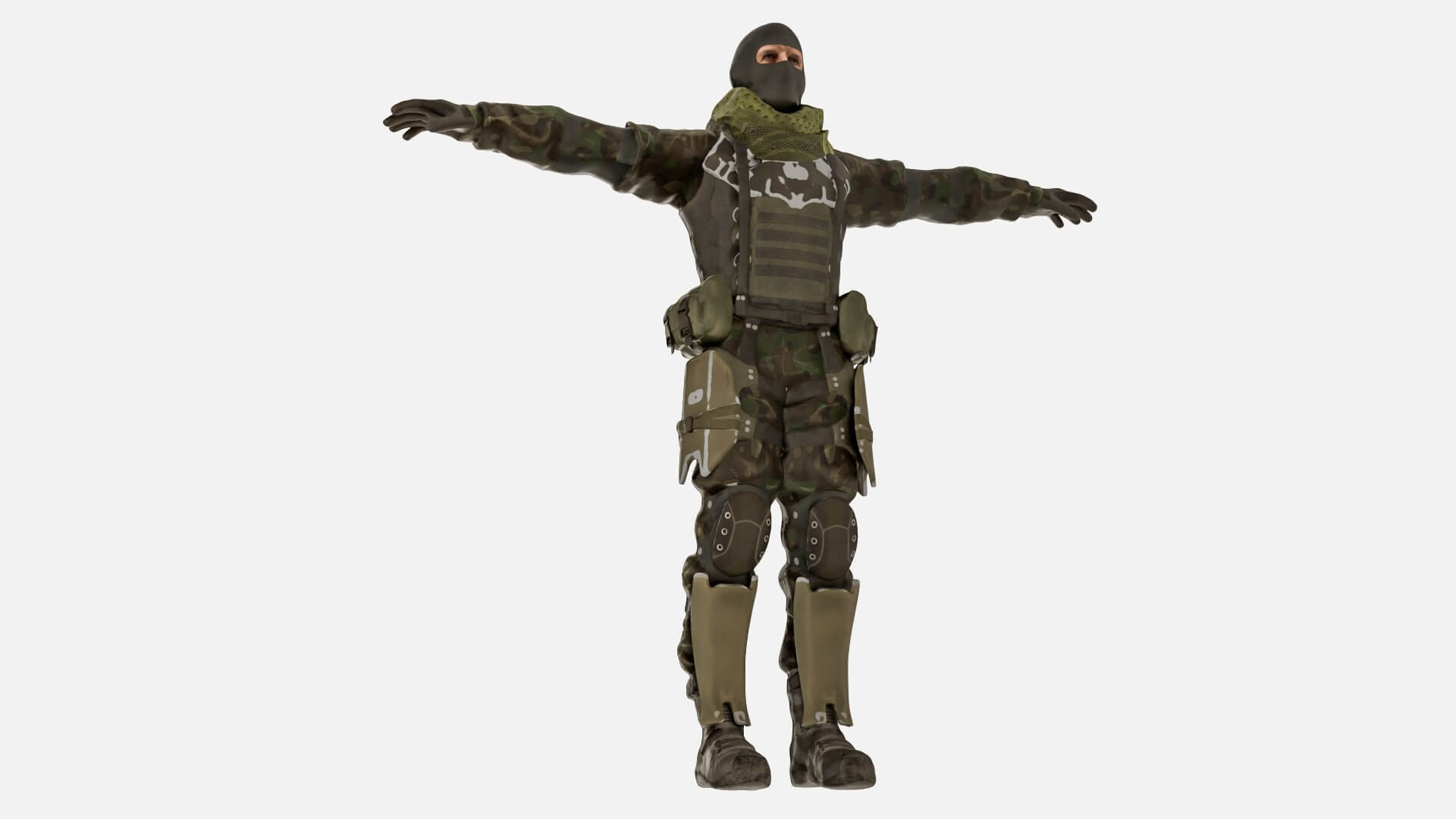 Special Forces Soldier - 3D Model by EA09studio