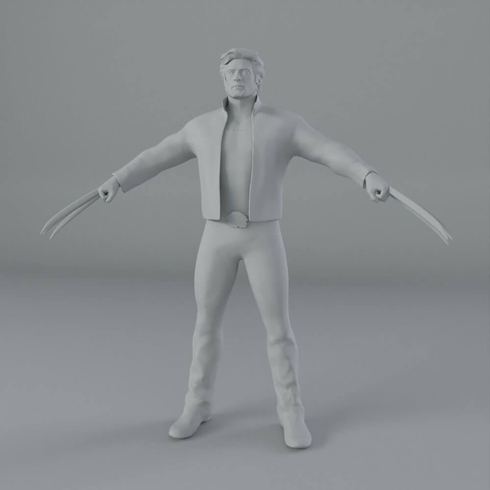 X-Men Logan Wolverine 3D Model by EA09studio