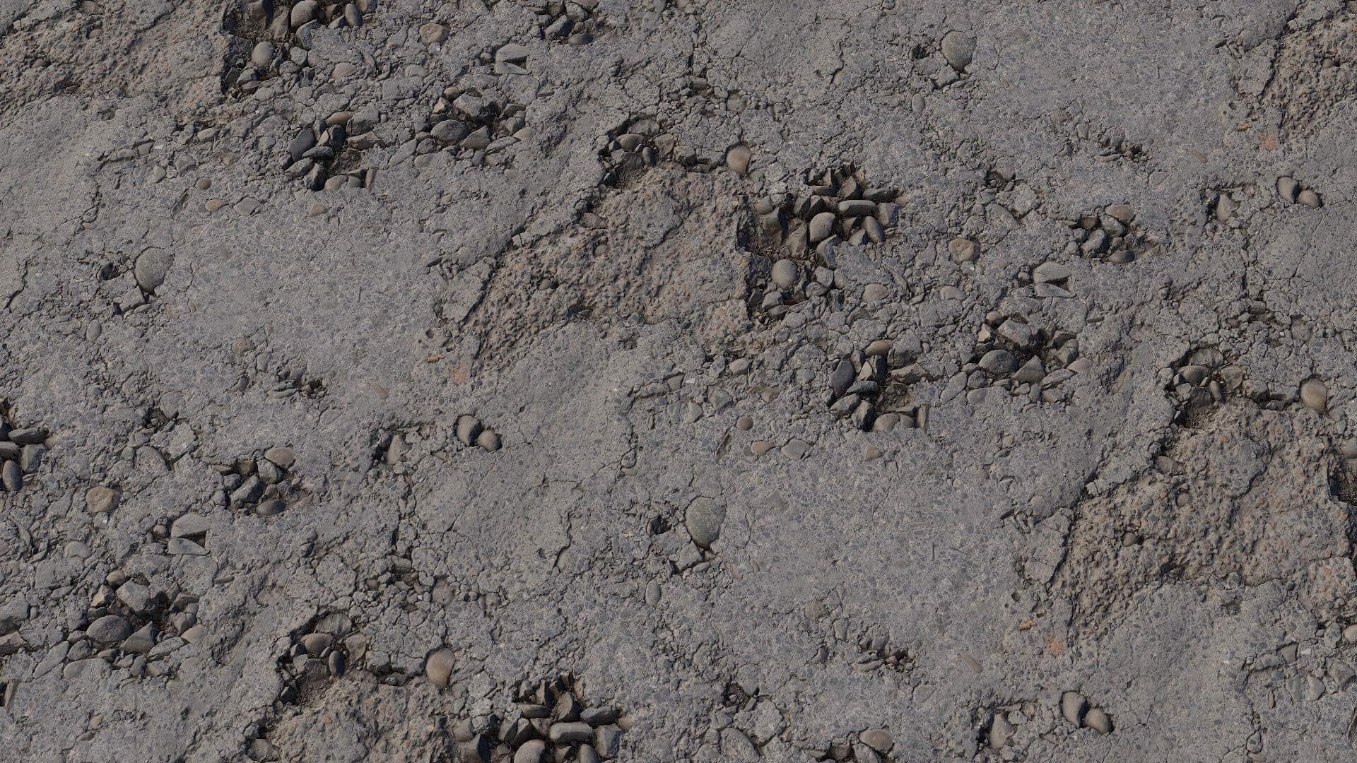 Damaged Street Road PBR Texture by Eagle Soft