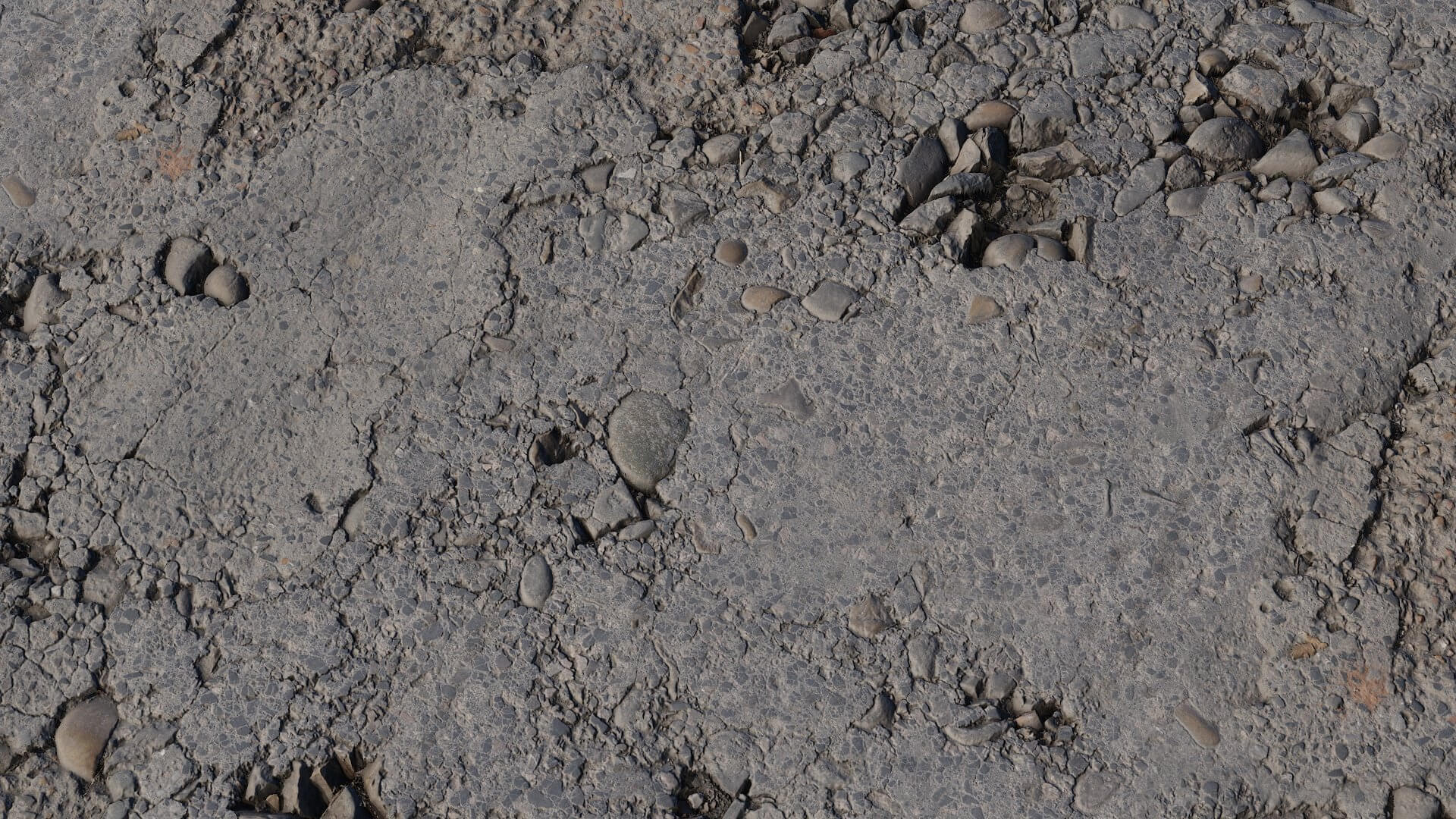 Damaged Street Road PBR Texture by Eagle Soft