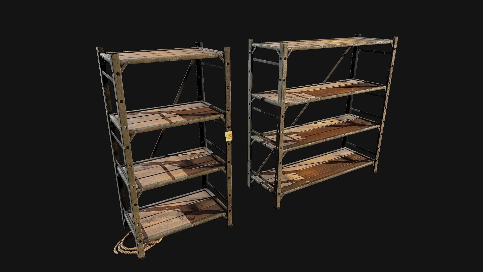 Large Metal Shelf - 3D Model by Eagle Soft