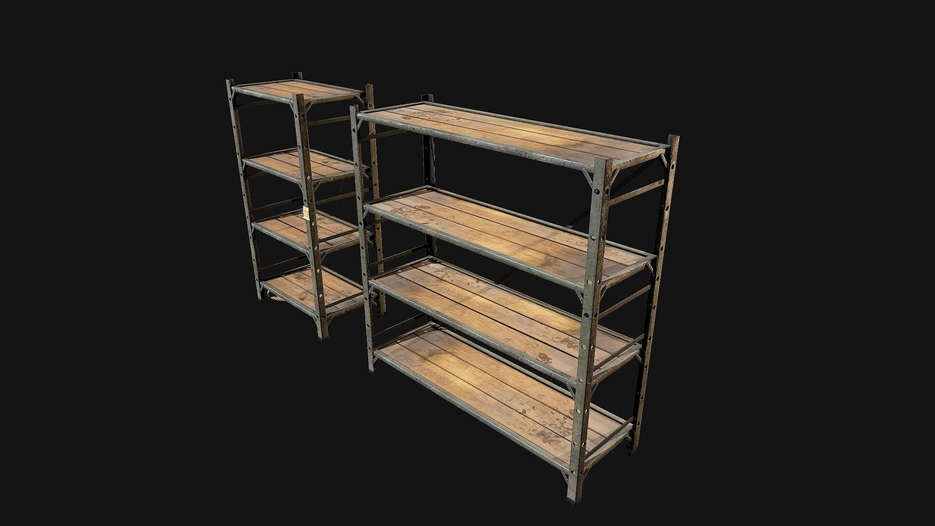 Large Metal Shelf - 3D Model by Eagle Soft