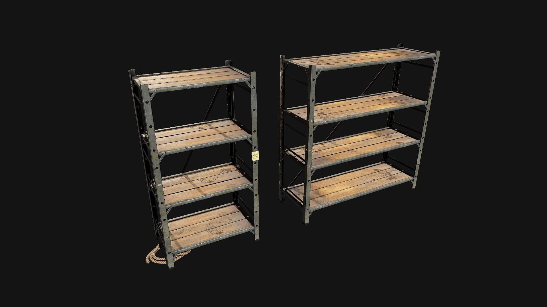 Large Metal Shelf - 3D Model by Eagle Soft
