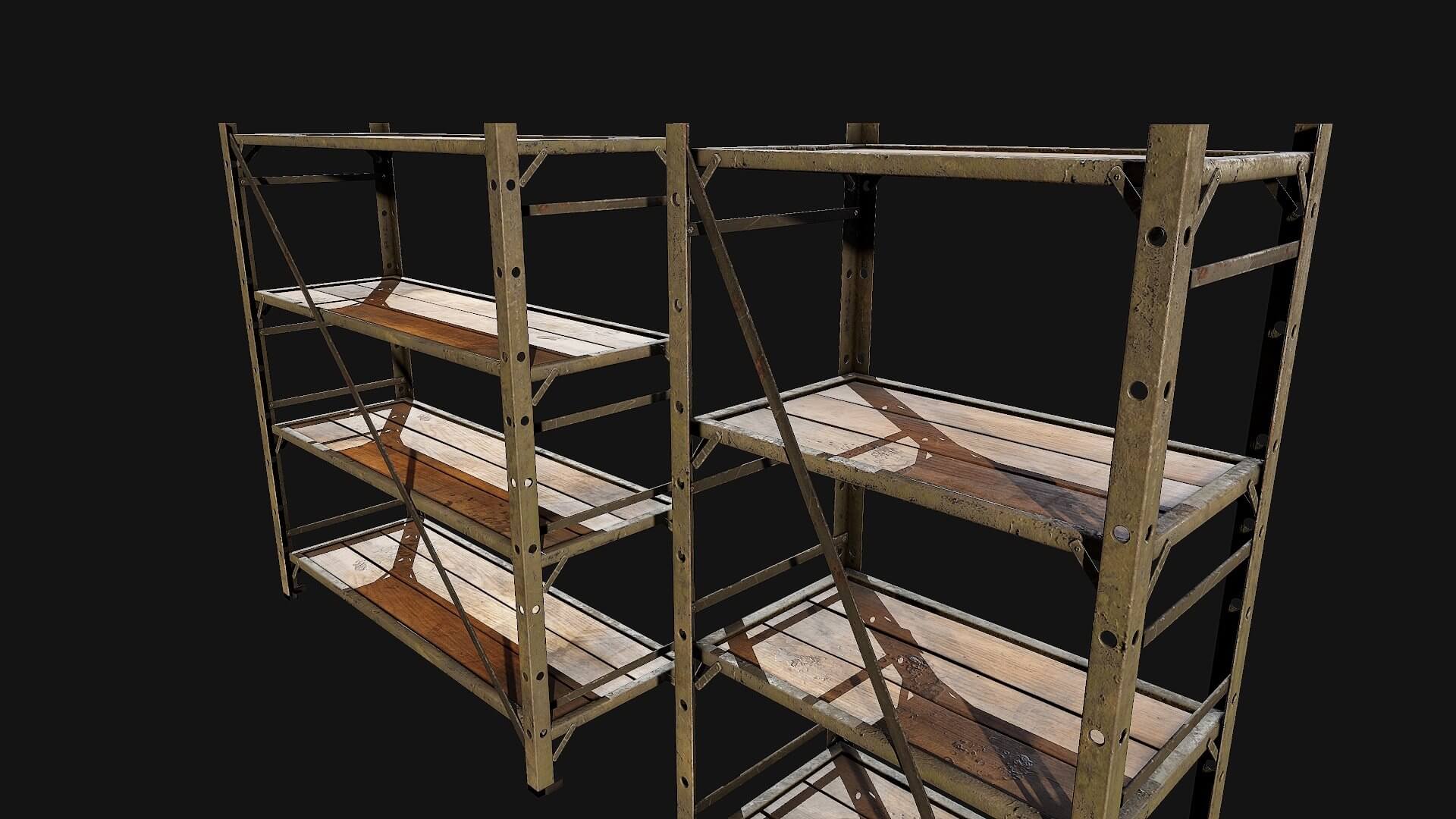 Large Metal Shelf - 3D Model by Eagle Soft