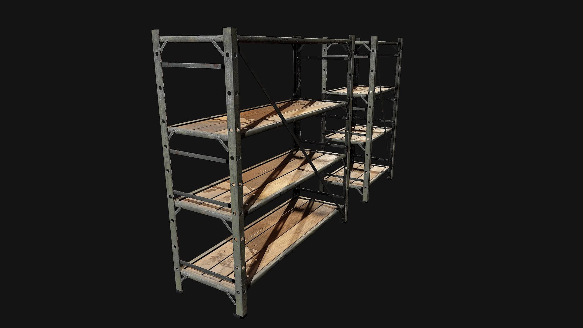 Large Metal Shelf - 3D Model by Eagle Soft