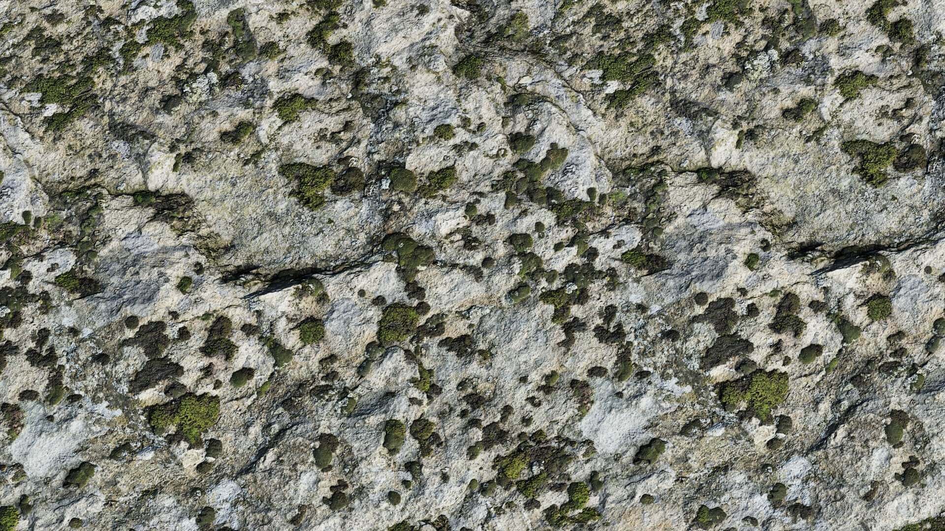 Mountain Mossy Rock PBR Texture by Eagle Soft