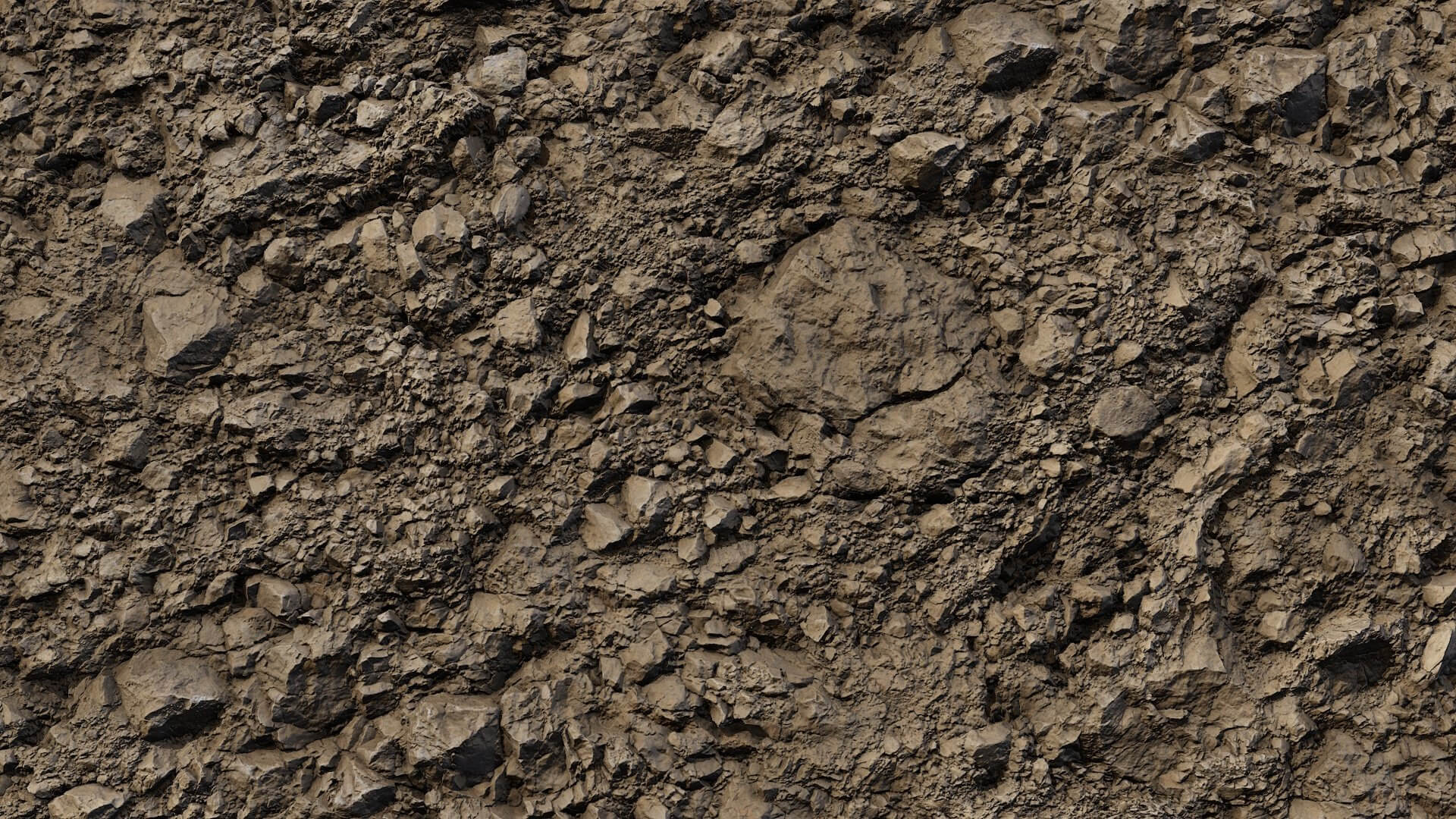 Mountain Rock Cliff PBR Texture by Eagle Soft