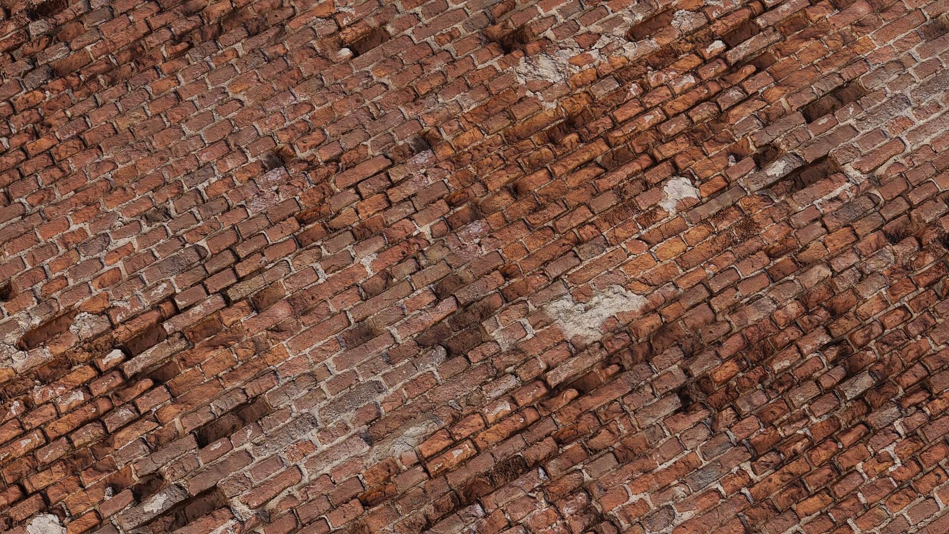 Broken Brick Wall Texture Seamless