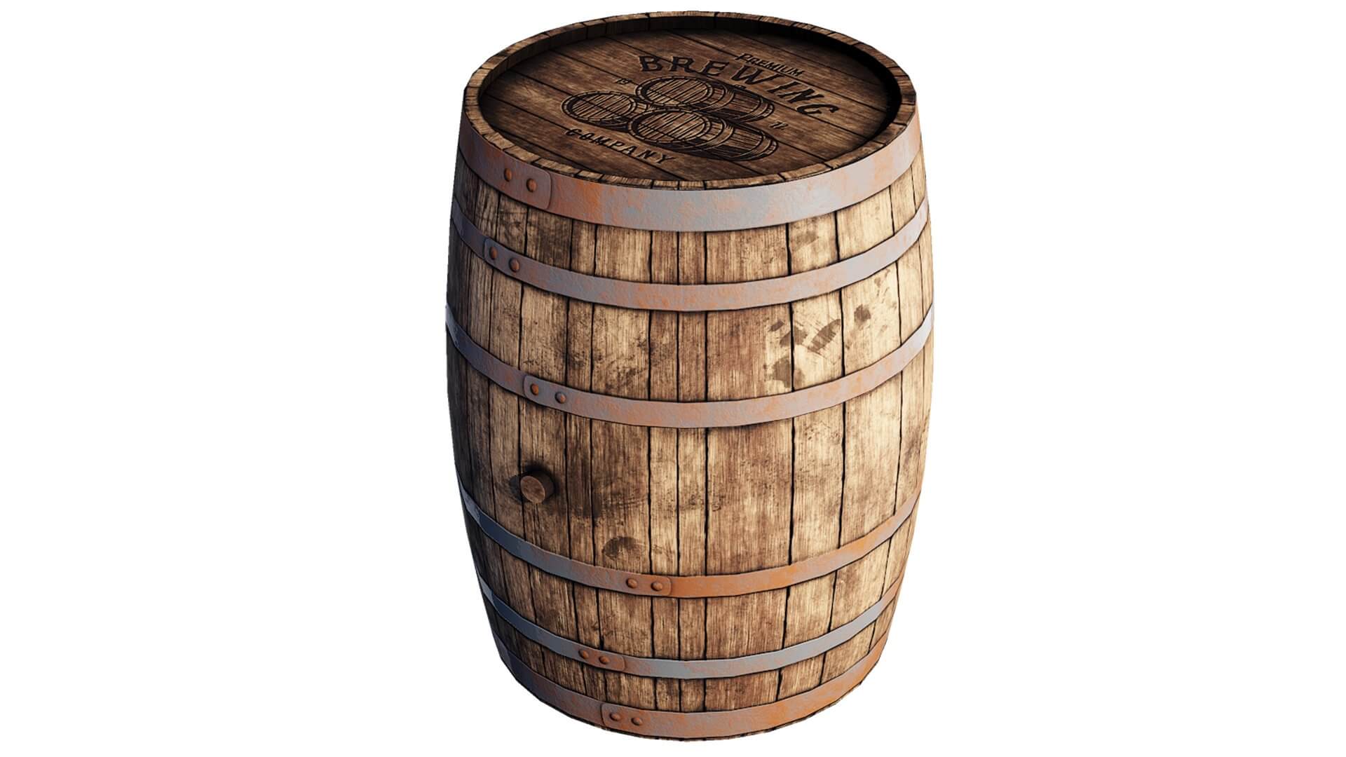 Old Wooden Barrel - 3D Model by Eagle Soft