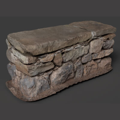 Ultra Realistic Stone Bench - 3D Model by Eagle Soft