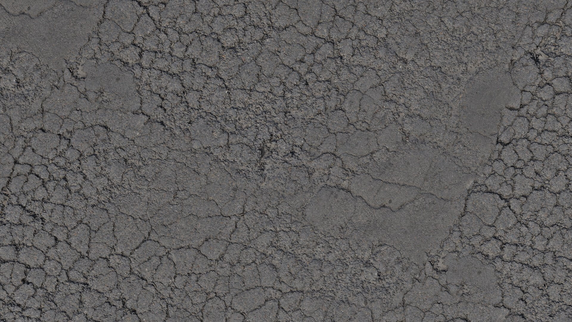 Wet Damaged Road PBR Texture by Eagle Soft