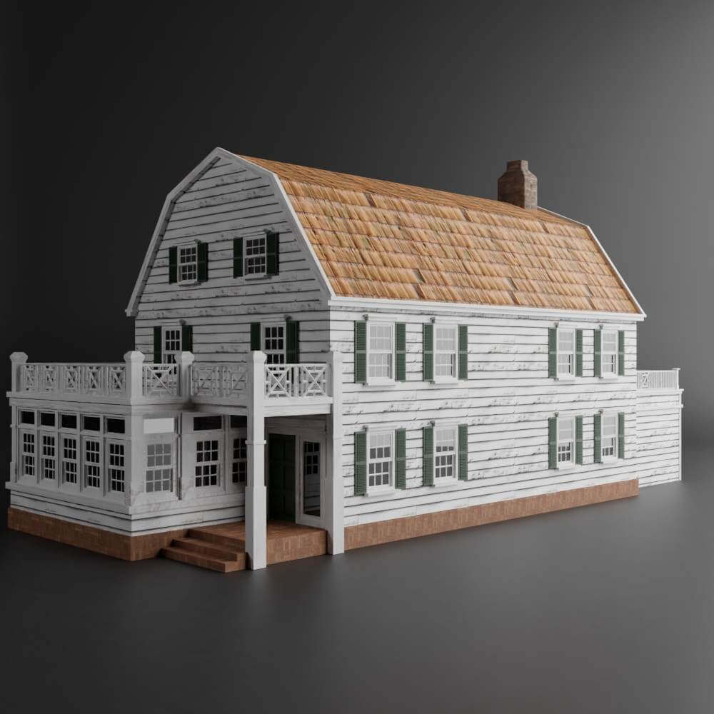 Amityville Horror House - 3D Model by eboldstudio