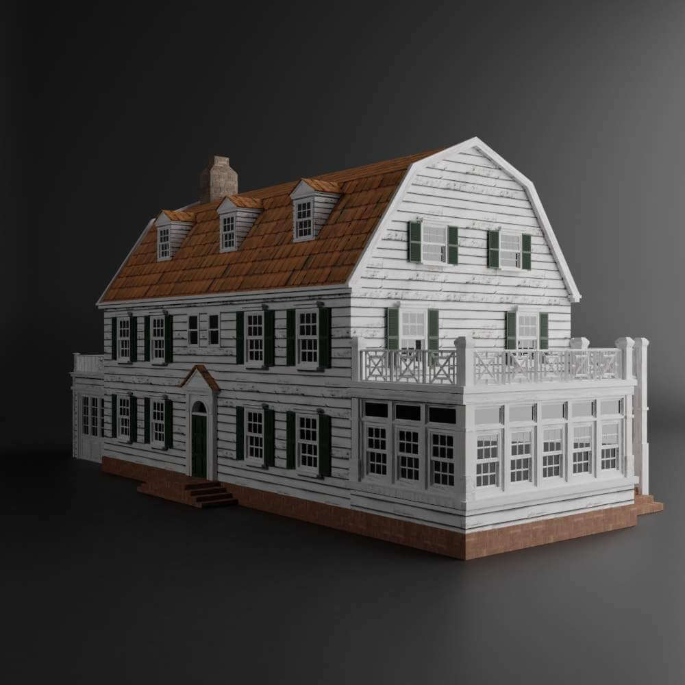 Amityville Horror House - 3D Model by eboldstudio