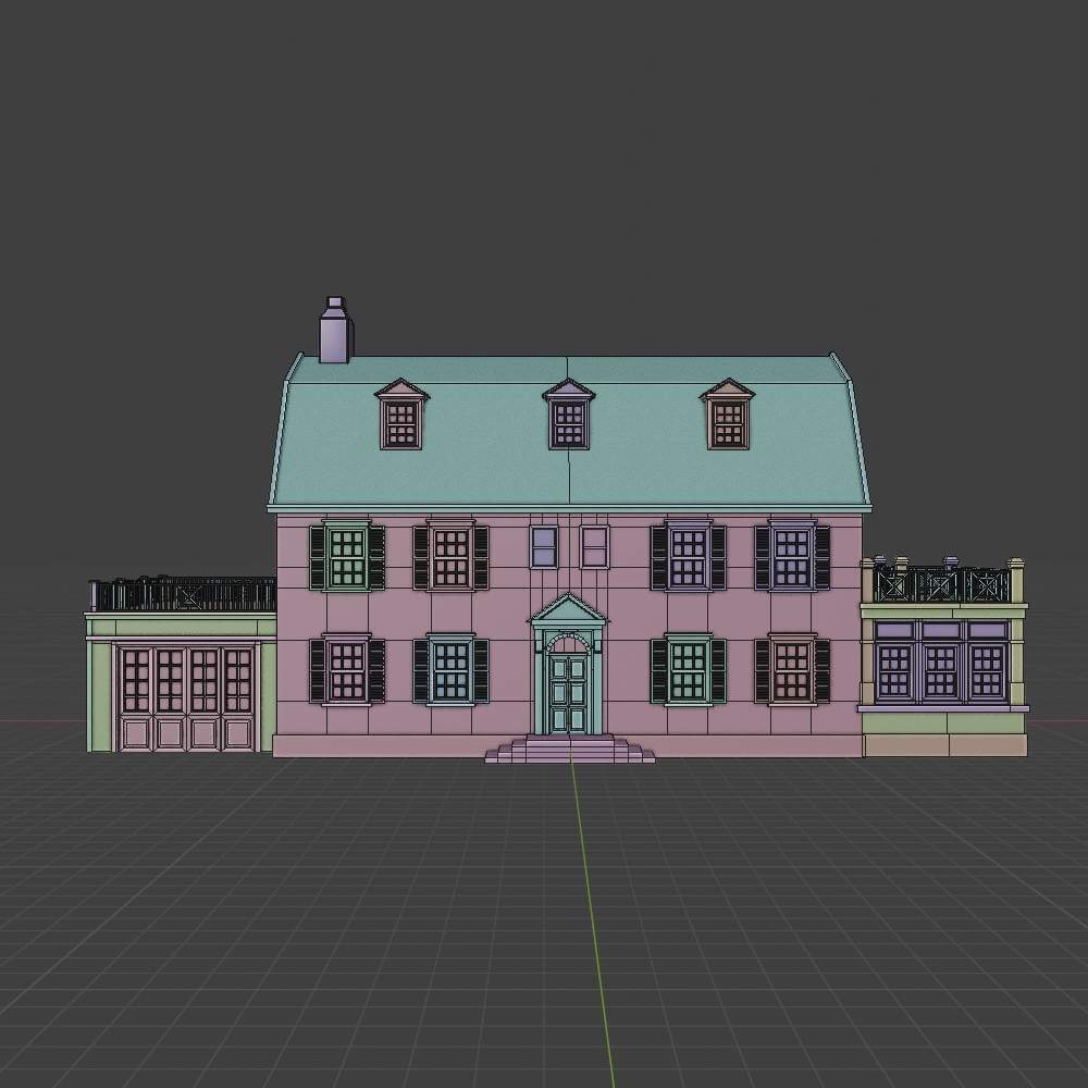 Amityville Horror House - 3D Model by eboldstudio