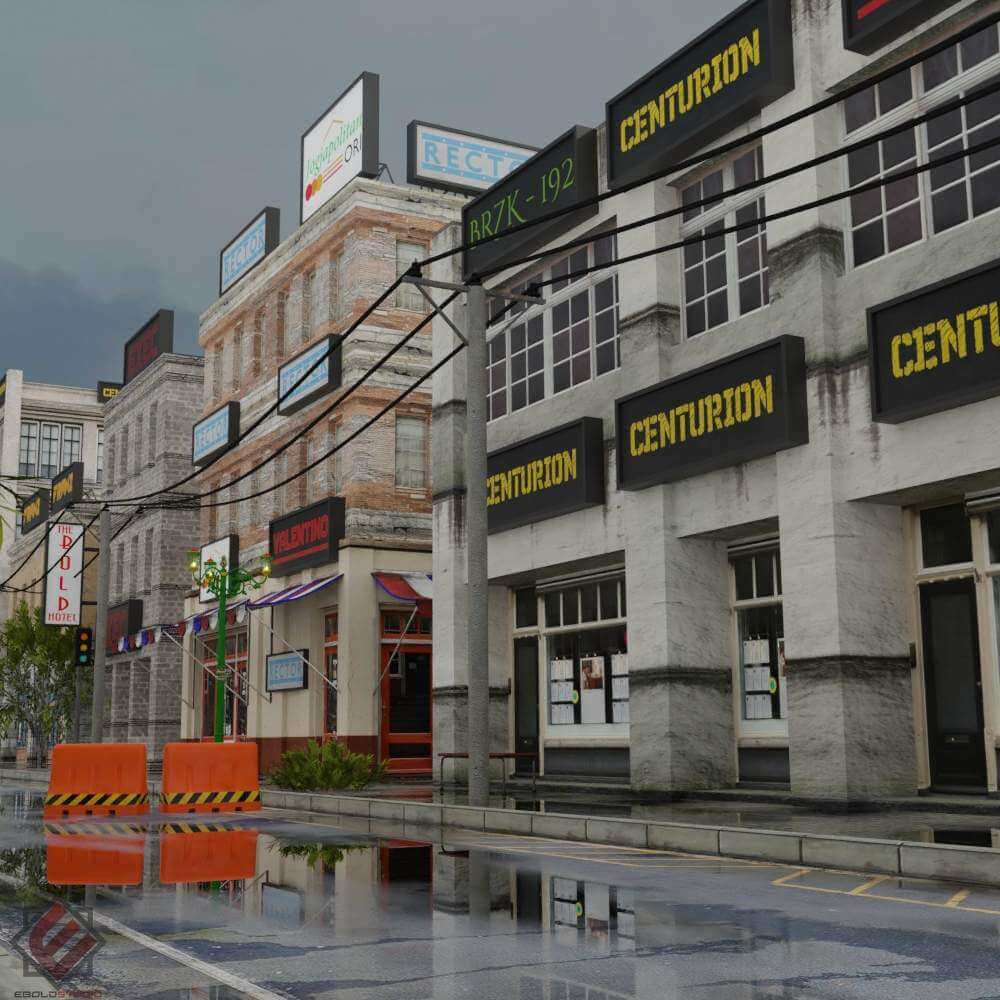 Urban City Building Pack - 3D Model by eboldstudio